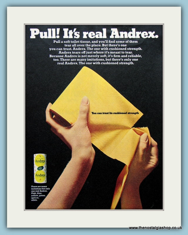 Andrex Toilet Tissue Original Advert 1970 (ref AD3689) – The Nostalgia Shop