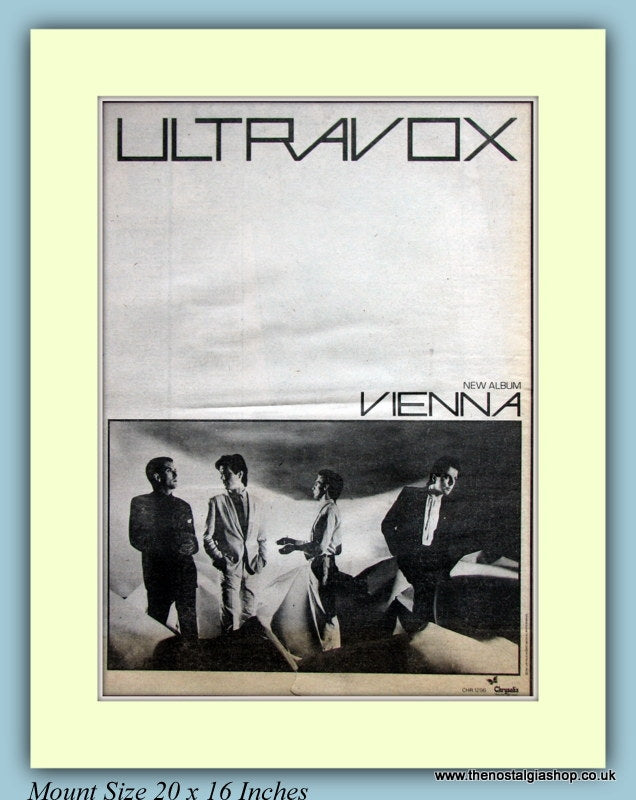 Ultravox Vienna Original Advert 1980 (ref AD9122) – The Nostalgia Shop
