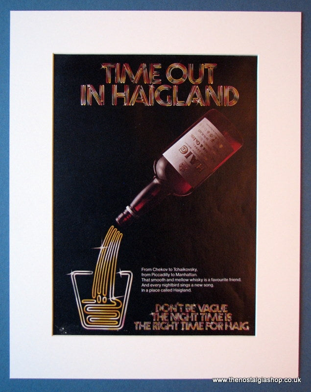Haig Scotch Whisky. Original advert 1975 (ref AD1207) – The Nostalgia Shop