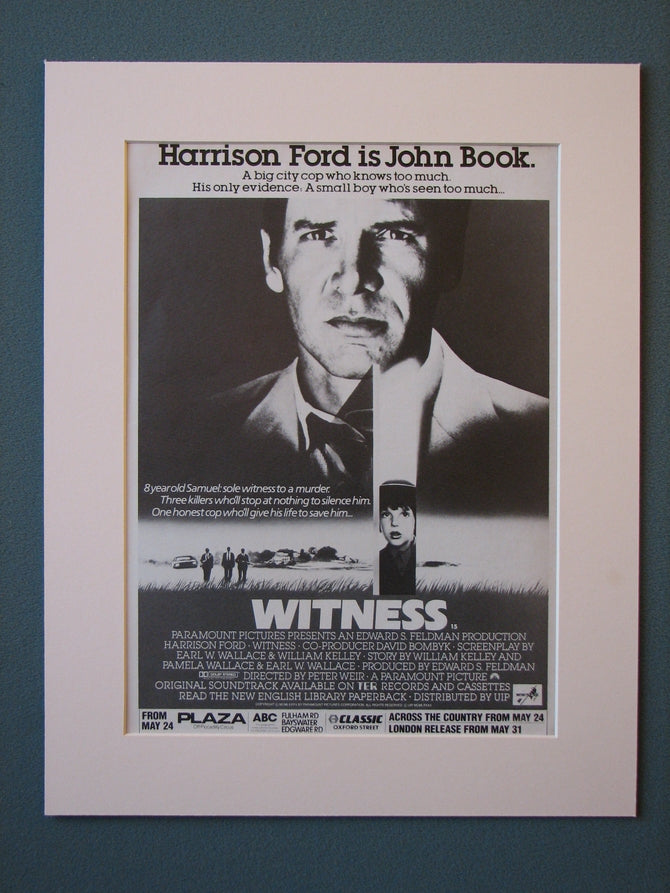 Witness Original Advert (ref AD418) – The Nostalgia Shop
