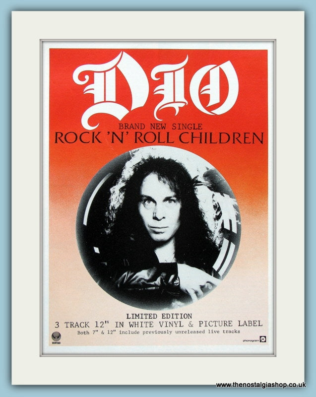 Dio Rock 'N' Roll Children 1985 Large Original Advert (ref AD15291 ...
