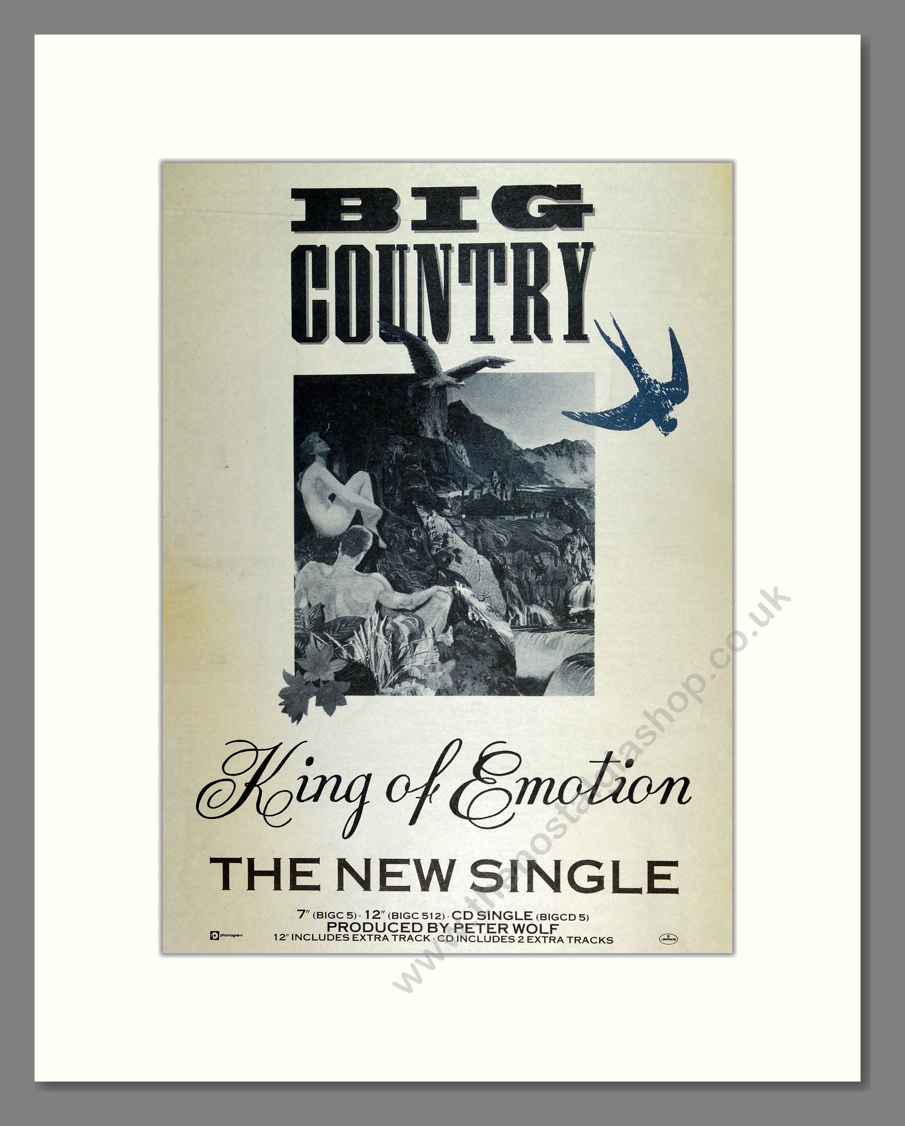 Big Country - King of Emotion. Vintage Advert 1988 (ref AD16099) – The ...