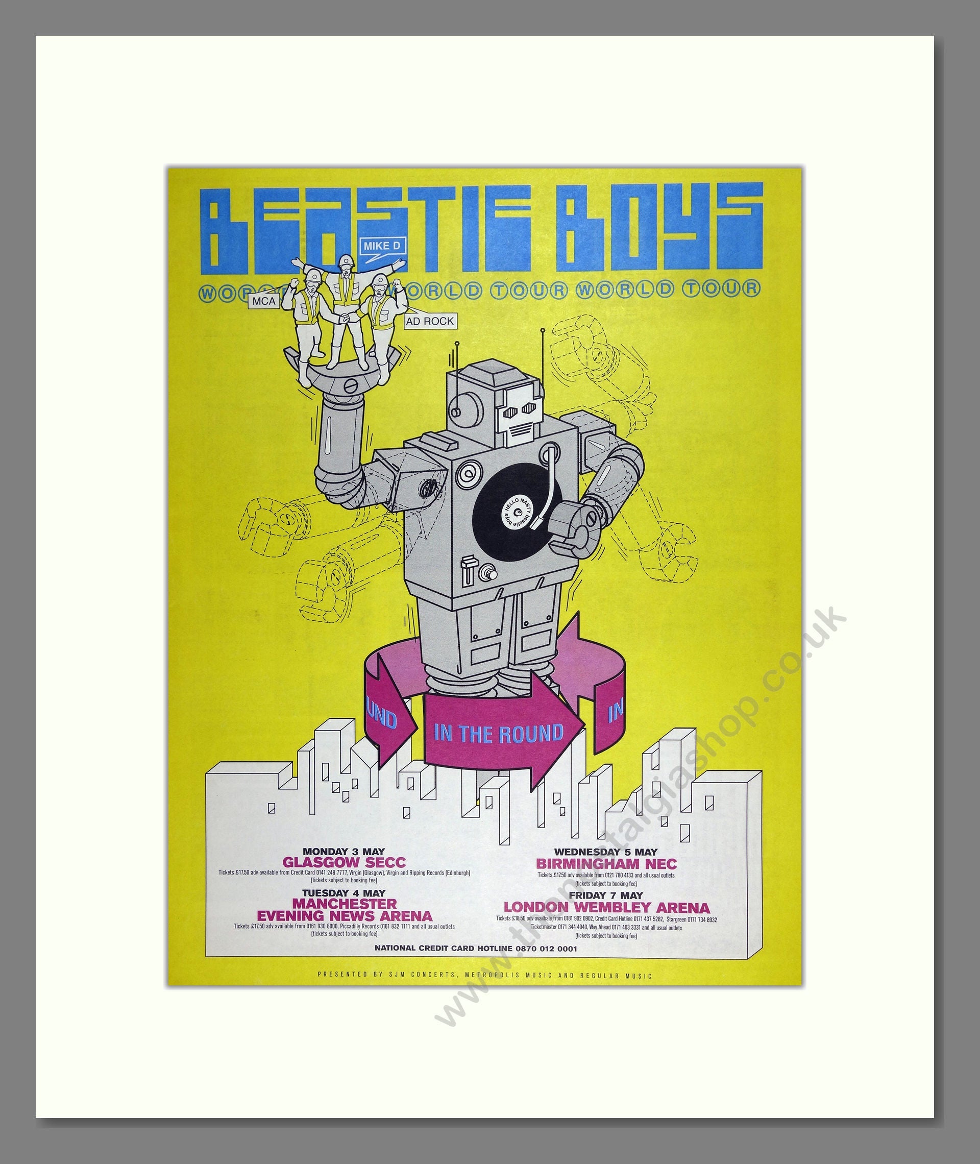 Beastie Boys - In the Round Concerts. Vintage Advert 1999 (ref AD16114 ...