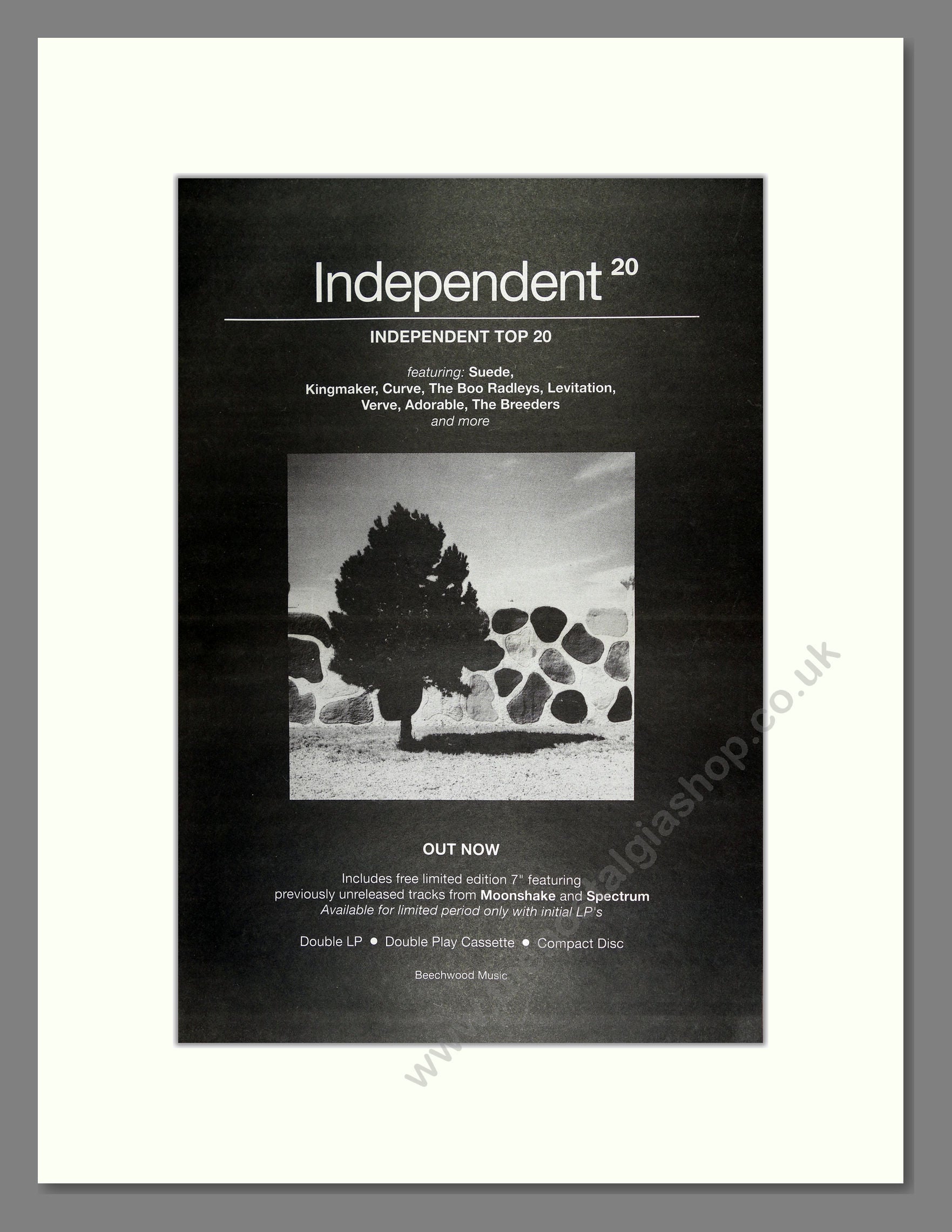 Various - Independent Top 20. Vintage Advert 1992 (ref AD16449) – The Nostalgia Shop