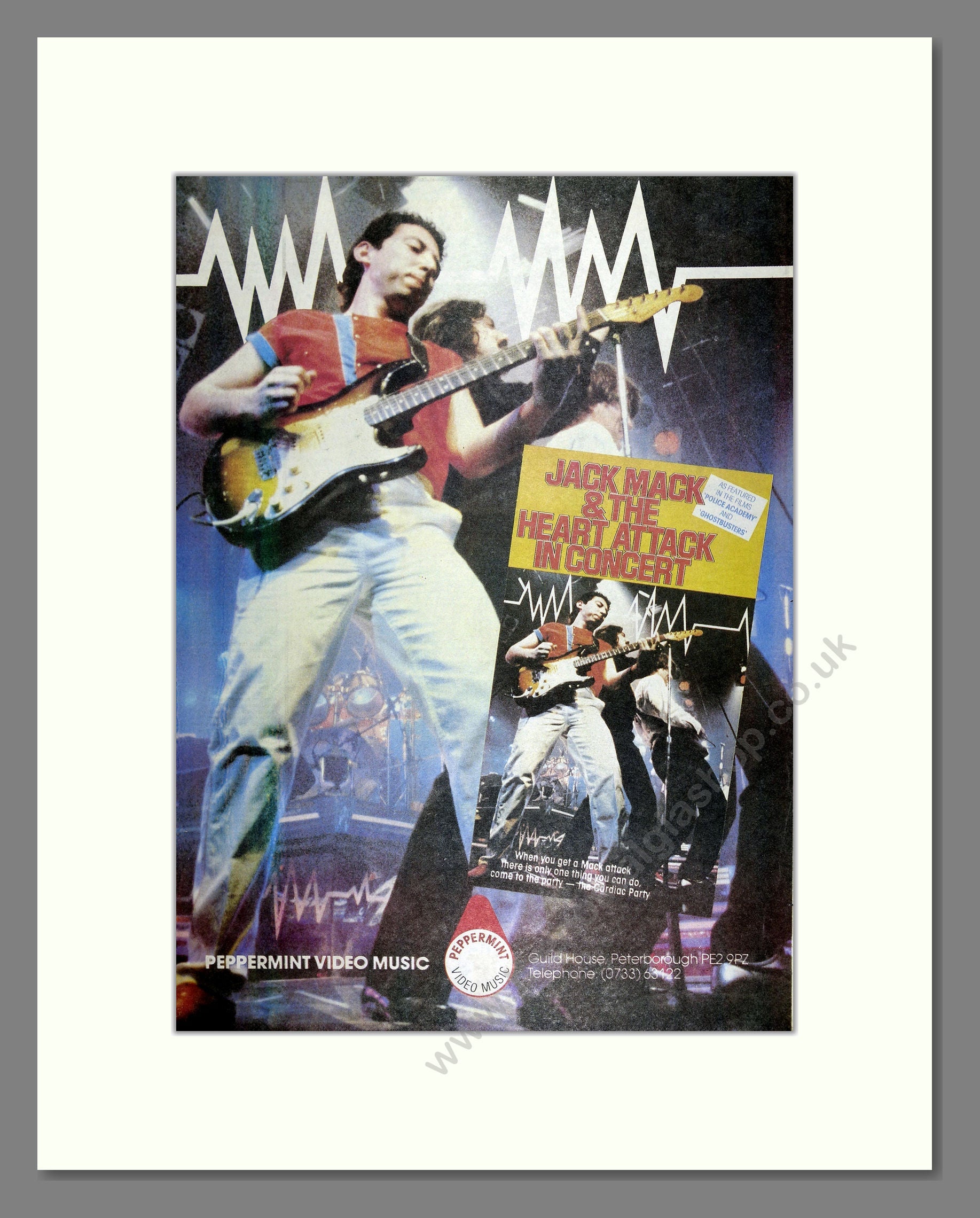 Jack Mack and the Heart Attack - In Concert. Vintage Advert 1984 (ref ...