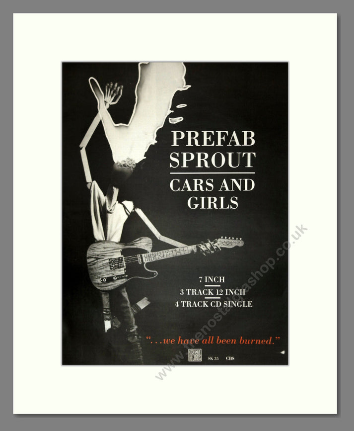 Prefab Sprout - Cars and Girls. Vintage Advert 1988 (ref AD16548) – The ...