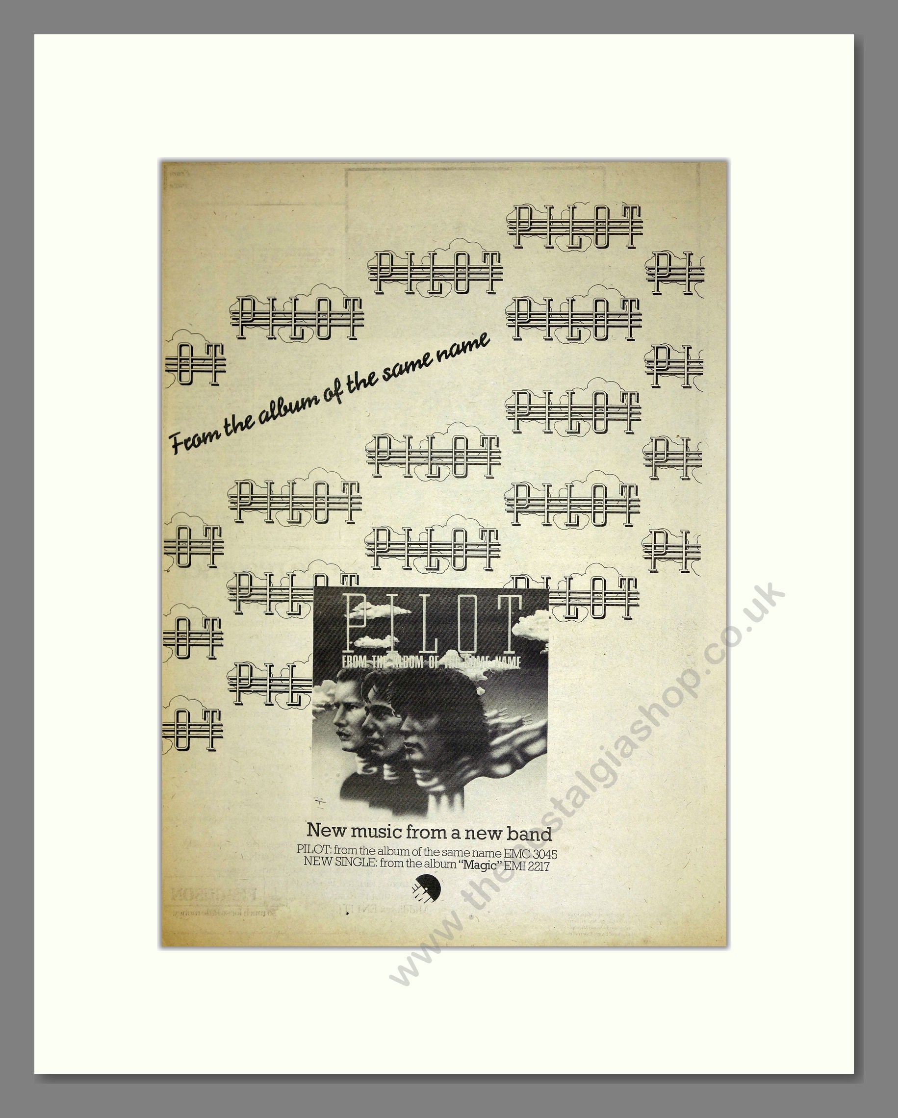 Pilot - Debut Album. Vintage Advert 1974 (ref AD16688) – The Nostalgia Shop