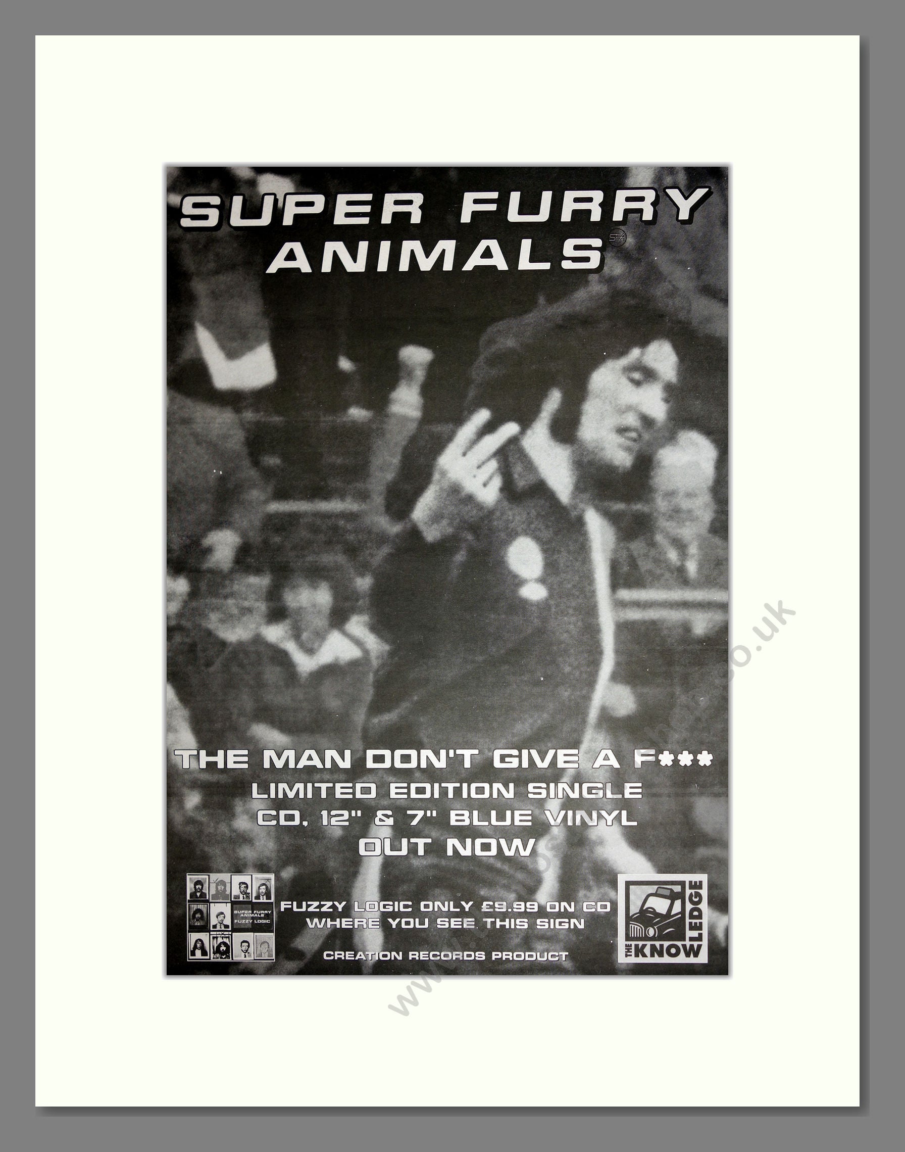 Super Furry Animals - The Man Don't Give a F***. Vintage Advert 1996 ...