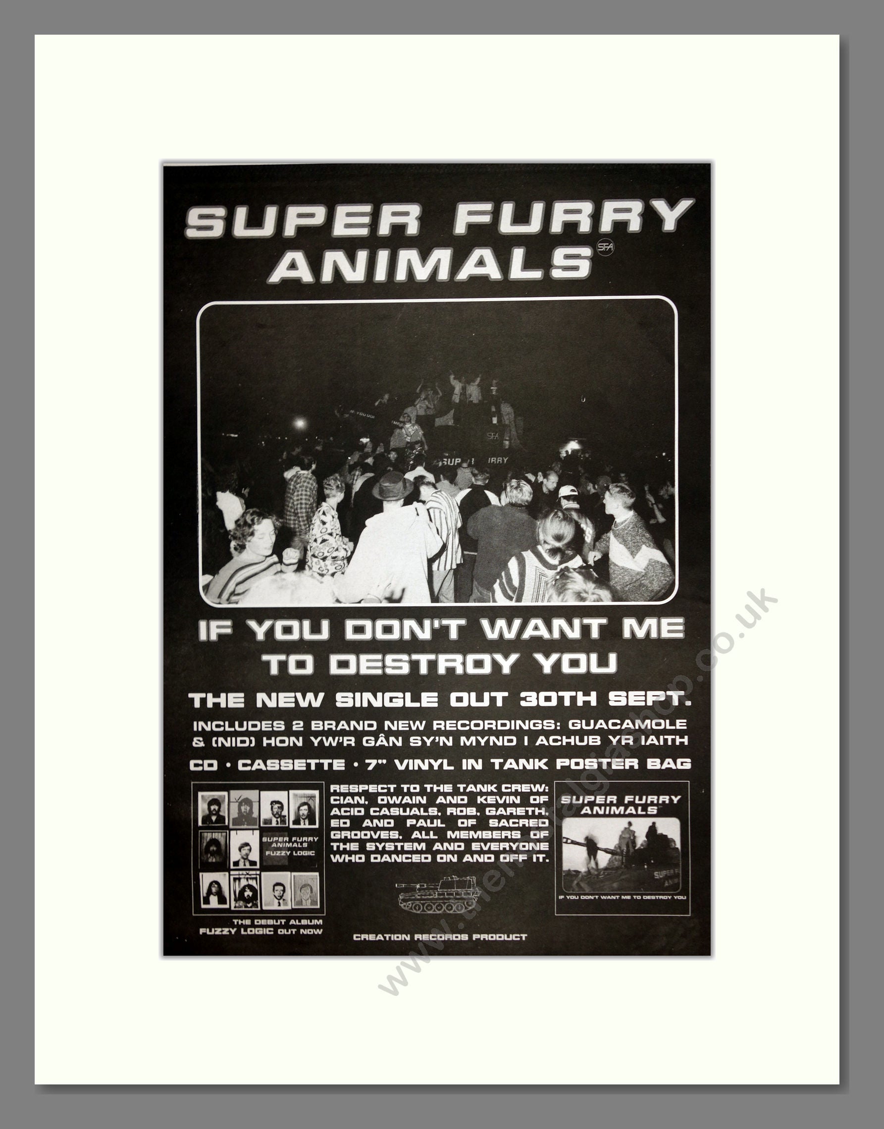 Super Furry Animals - If Your Don't Want Me To Destroy You. Vintage Ad ...