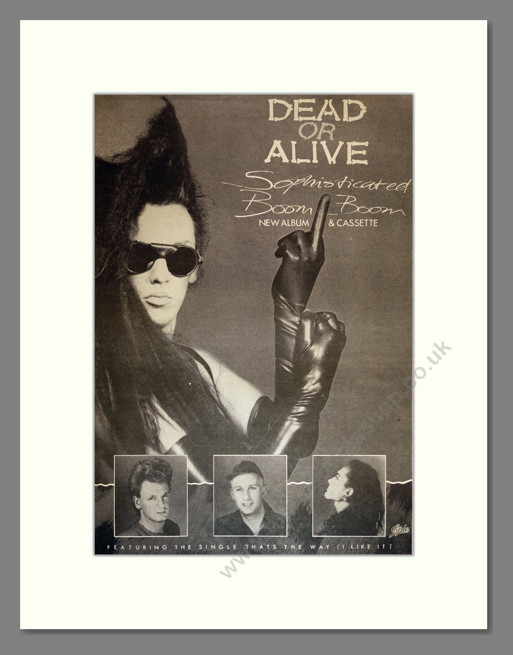 Dead Or Alive - Sophisticated Boom Boom. Vintage Advert 1984 (ref AD17 ...