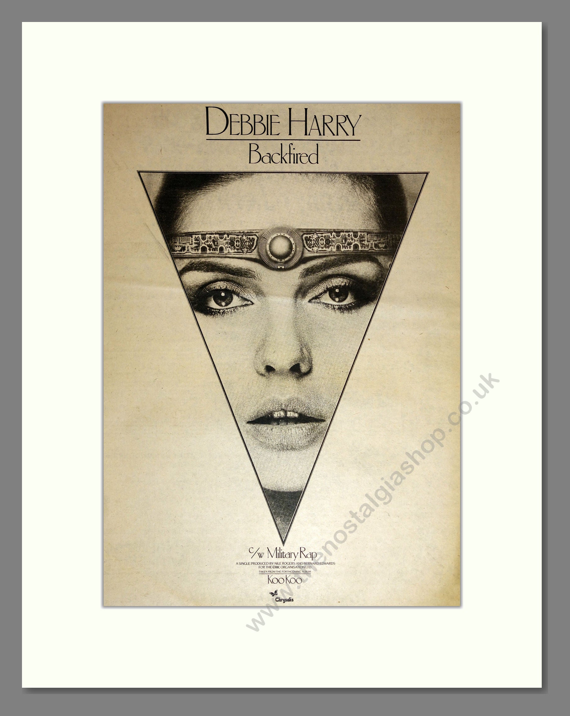 Debbie Harry - Backfired. Vintage Advert 1981 (ref AD17025) – The ...