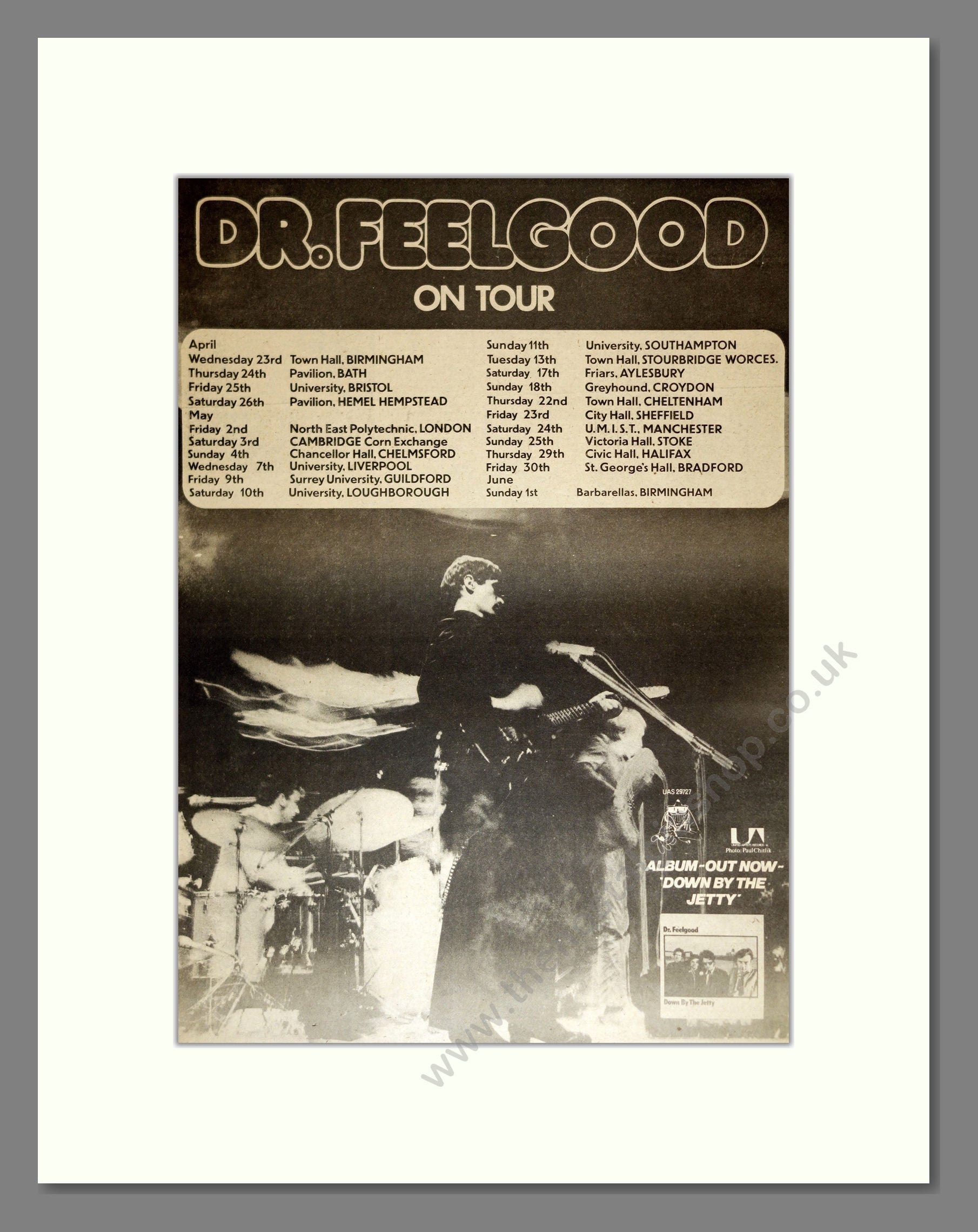 Dr Feelgood - UK Tour. Vintage Advert 1975 (ref AD17108) – The Nostalgia Shop