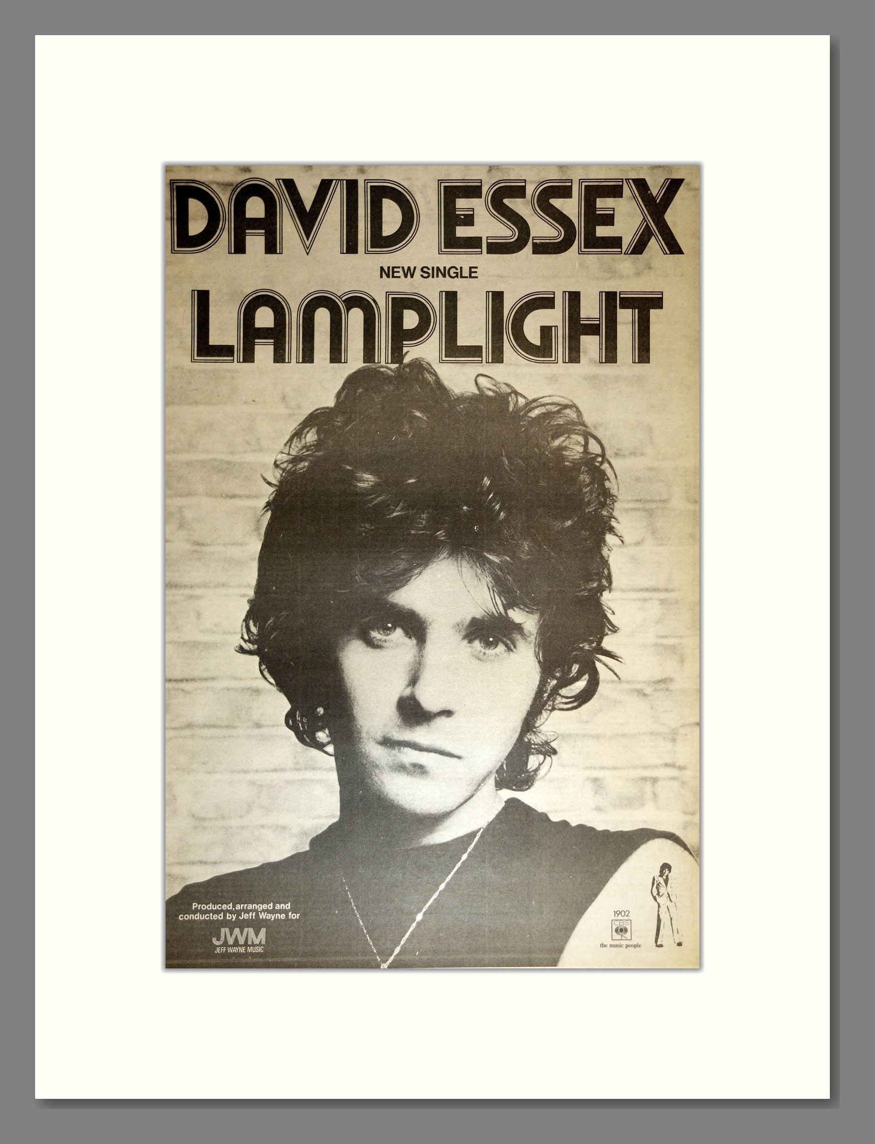 David Essex - Lamplight. Vintage Advert 1973 (ref AD17179) – The ...