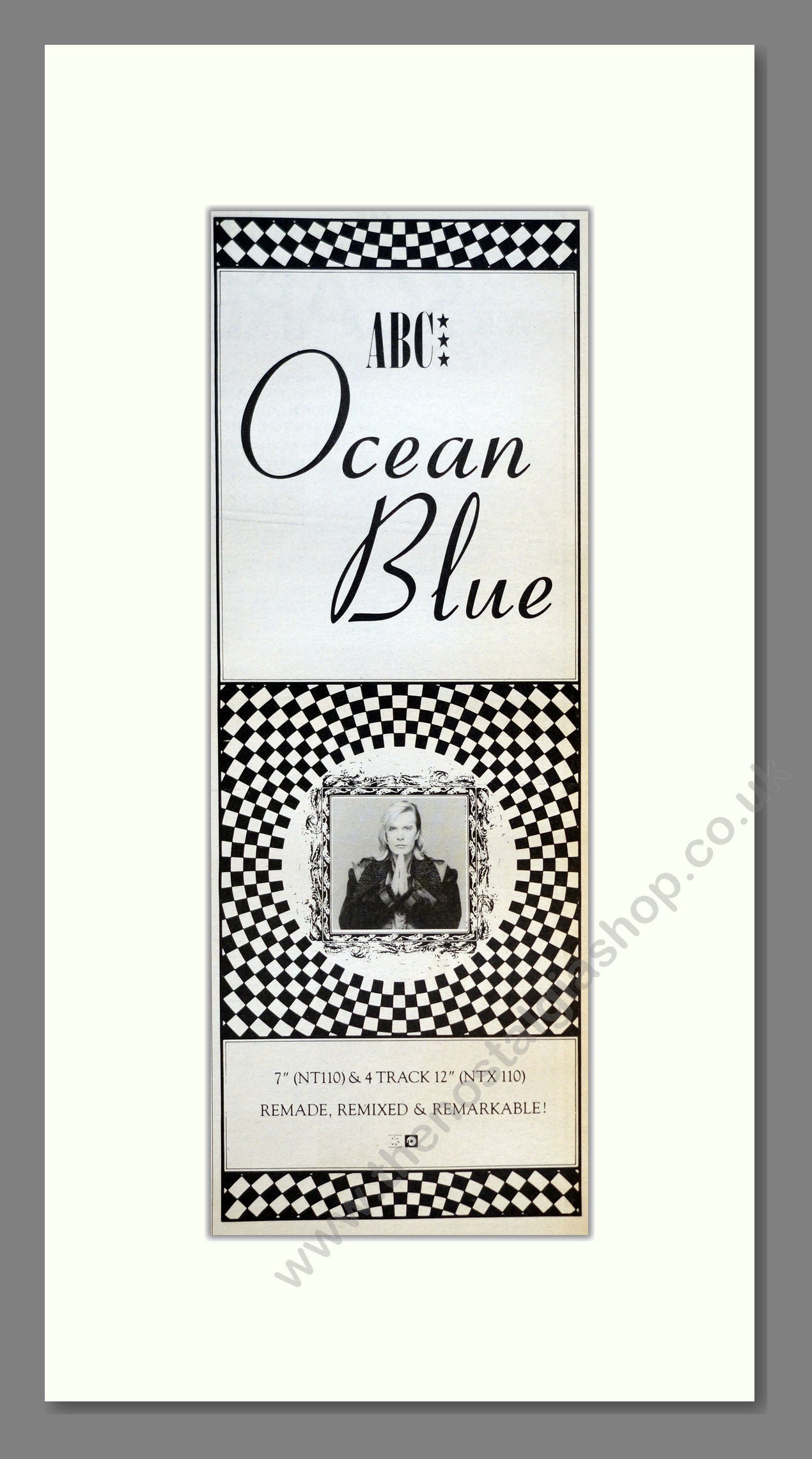 ABC - Ocean Blue. Vintage Advert 1986 (ref AD200826) – The Nostalgia Shop
