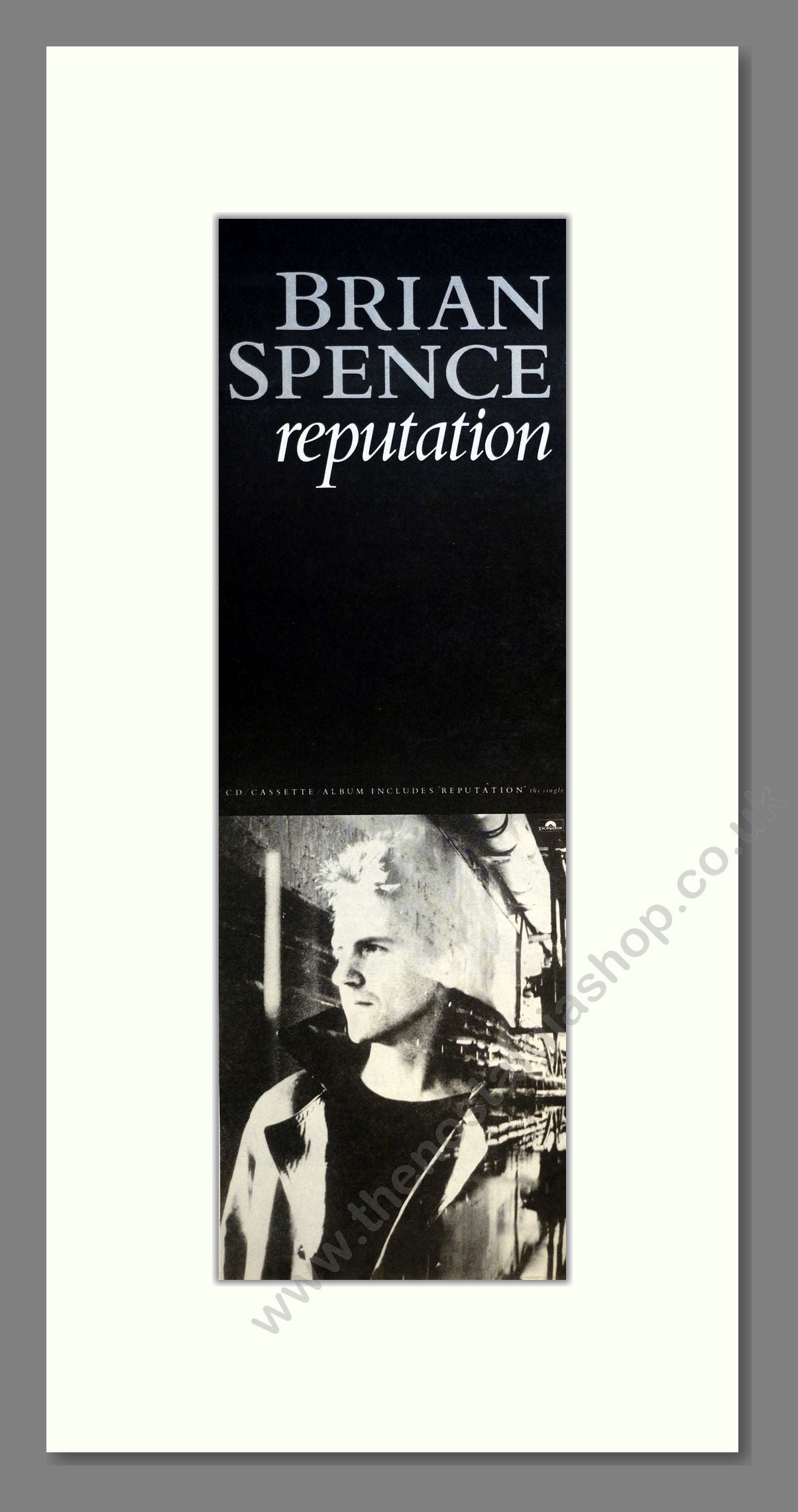 Brian Spence - Reputation. Vintage Advert 1988 (ref AD200901) – The ...