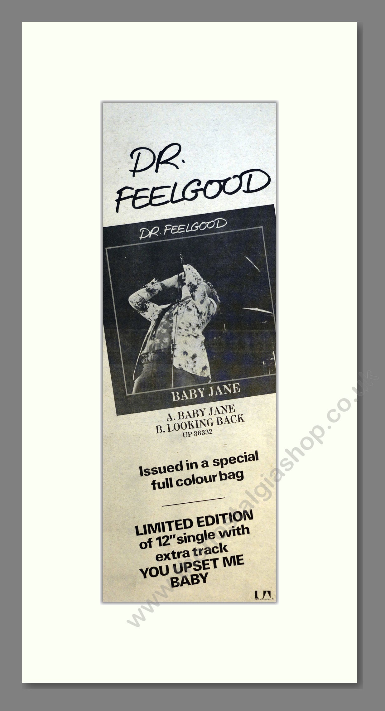 Dr Feelgood - Baby Jane. Vintage Advert 1977 (ref AD201033) – The Nostalgia Shop