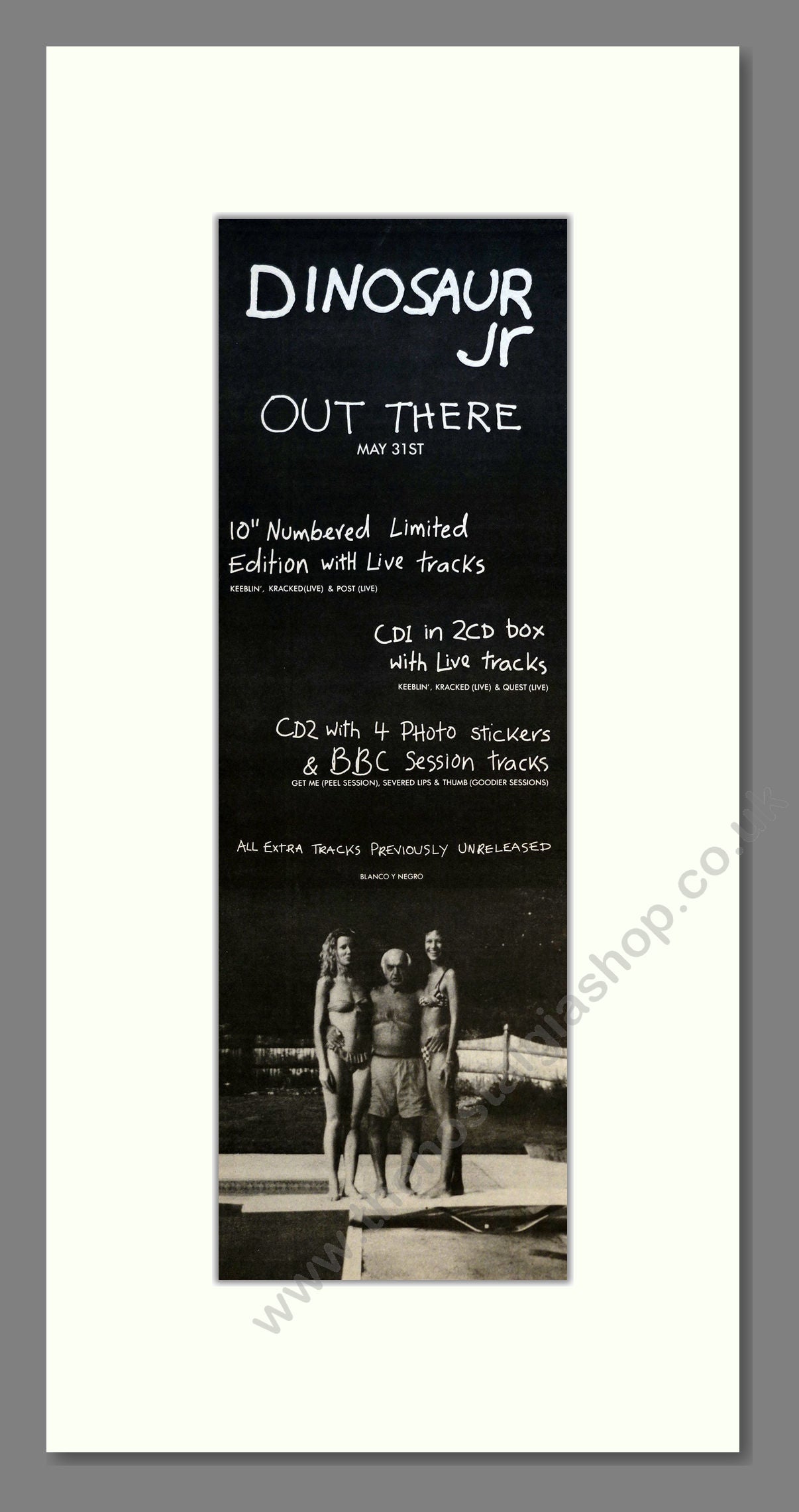 Dinosaur Jr - Out There. Vintage Advert 1993 (ref AD201063) – The ...