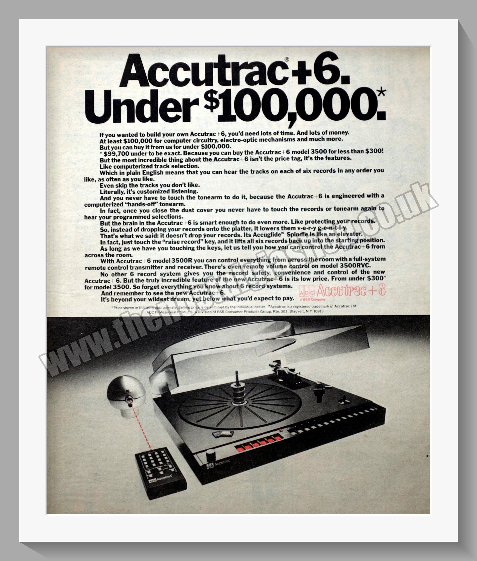 Accutrac +6 Record Player. Original Advert 1978 (ref AD300486) – The ...