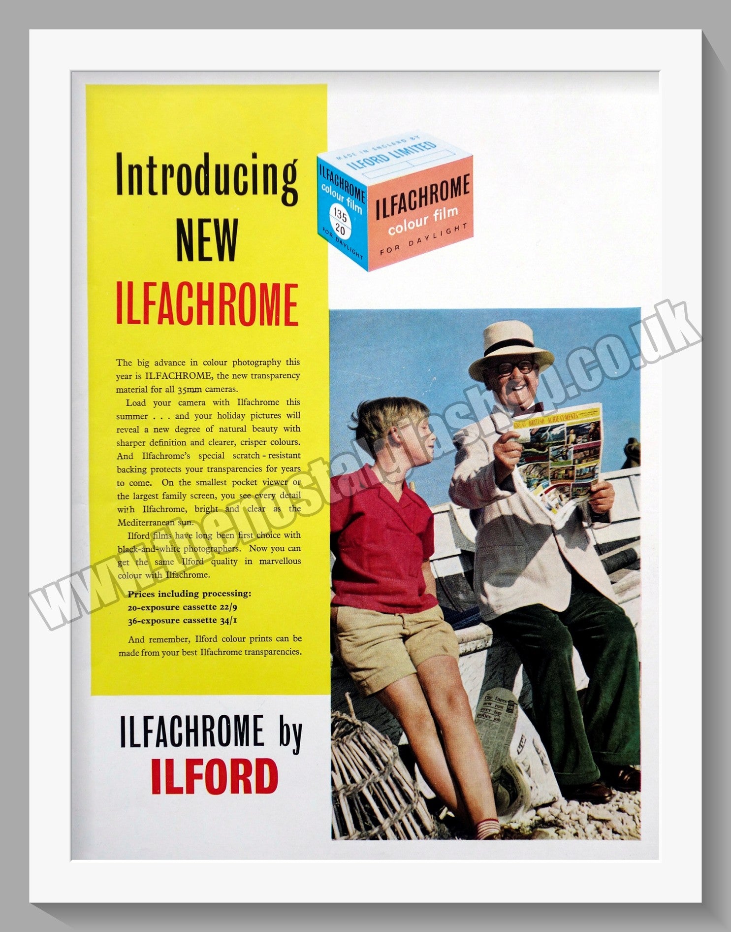 Ilfachrome Films. Original Advert 1960 (ref AD300690) – The Nostalgia Shop