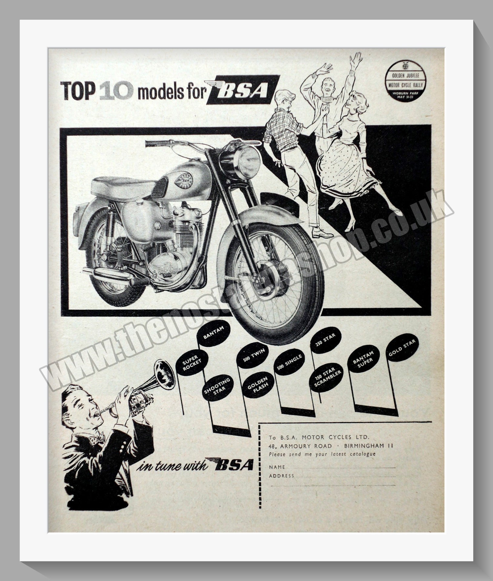 BSA Motorcycle Range. Original Advert 1960 (ref AD56917) – The ...