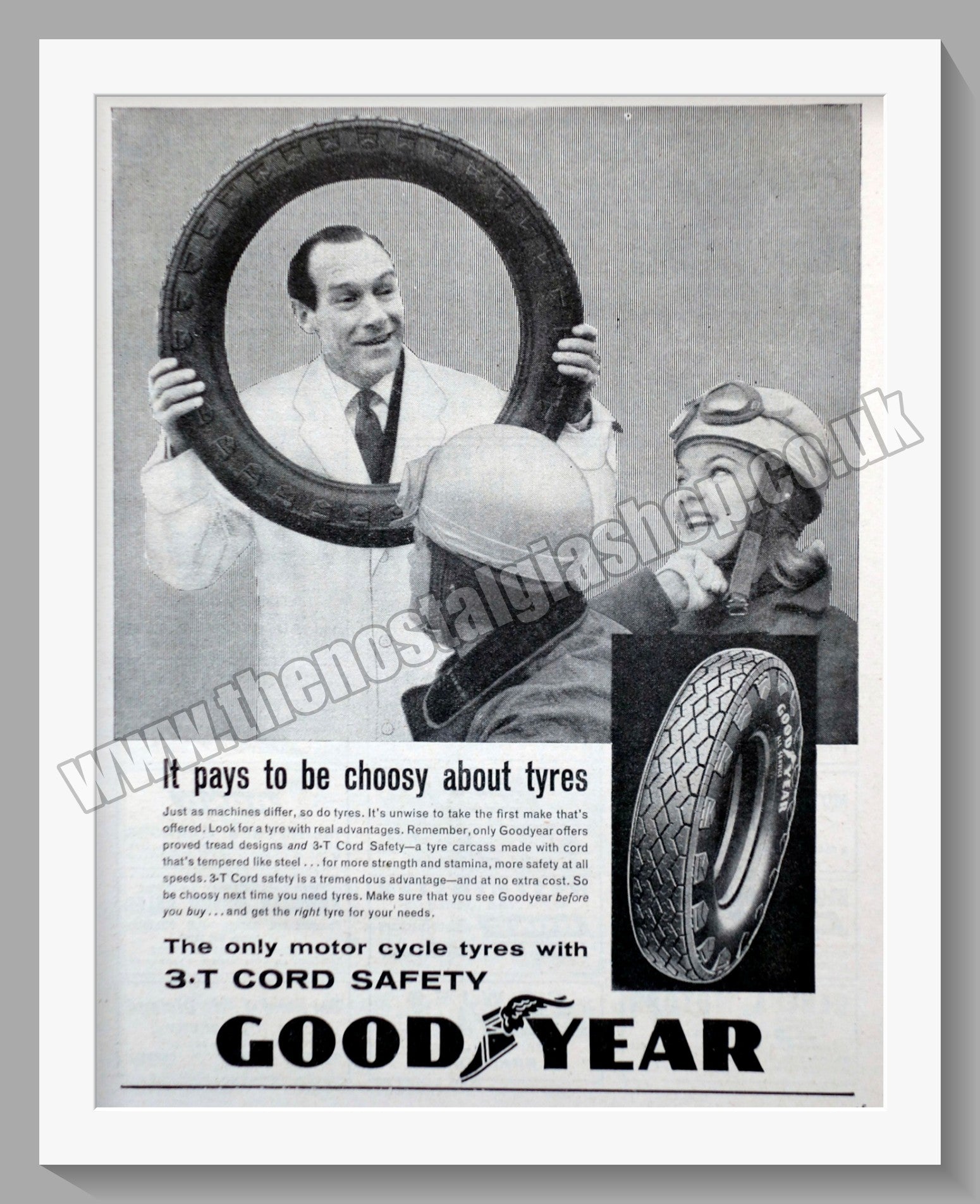 Goodyear Motorcycle Tyres. Original Advert 1961 (ref AD57761) – The ...