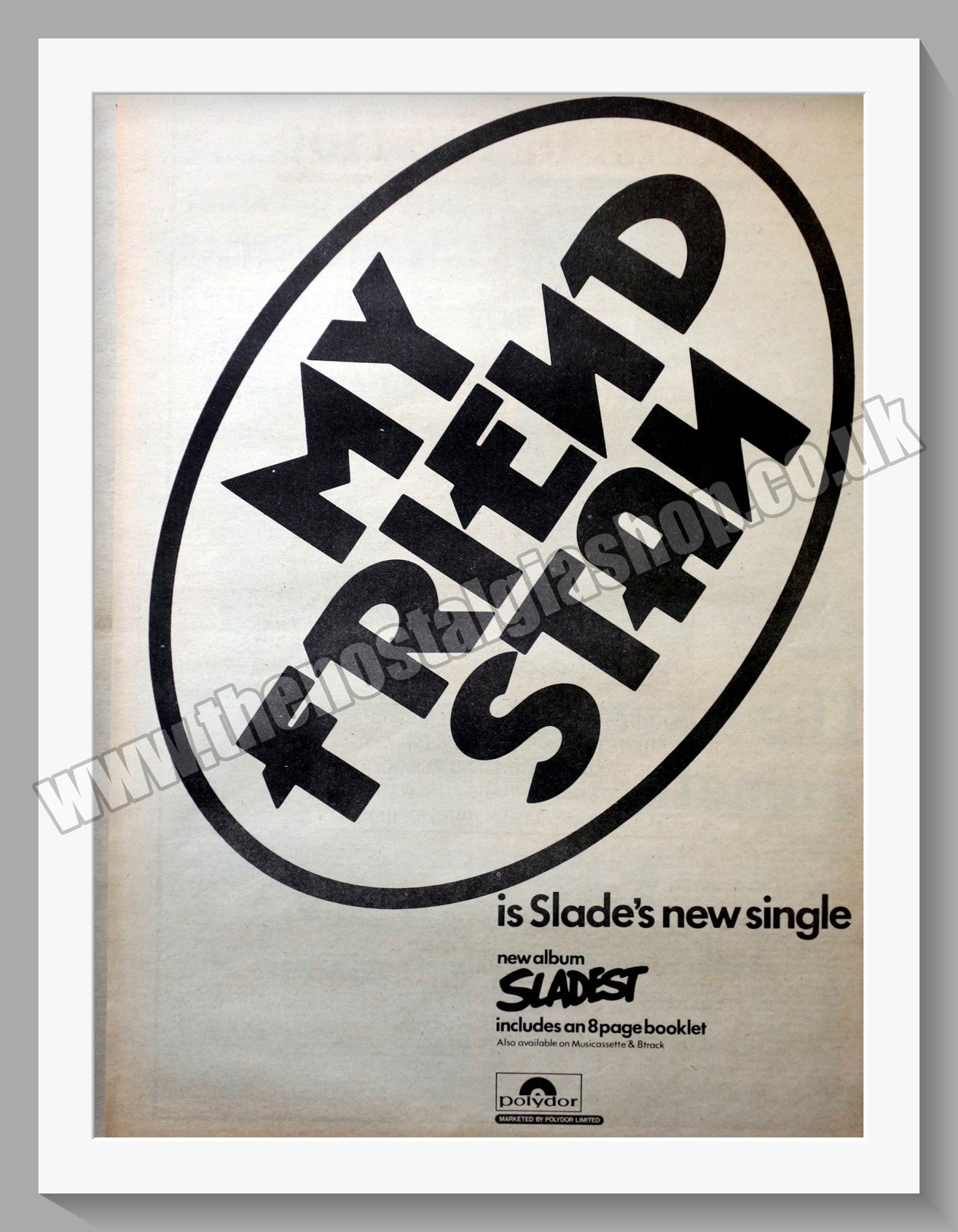 Slade My Friend Stan. Vintage Advert 1973 (ref AD14635) – The Nostalgia ...
