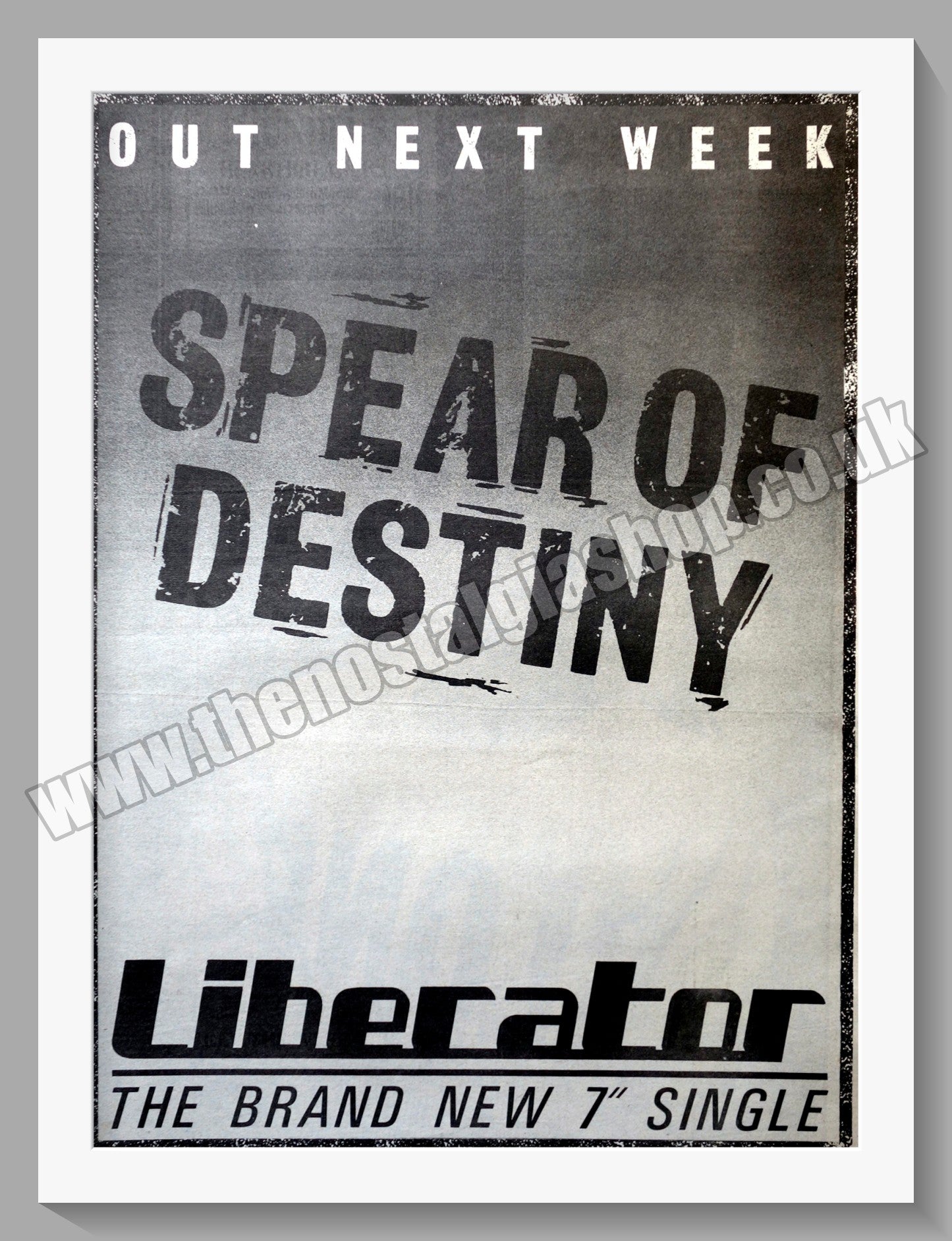 Spear Of Destiny Liberator. Vintage Advert 1984 (ref AD14694) – The ...