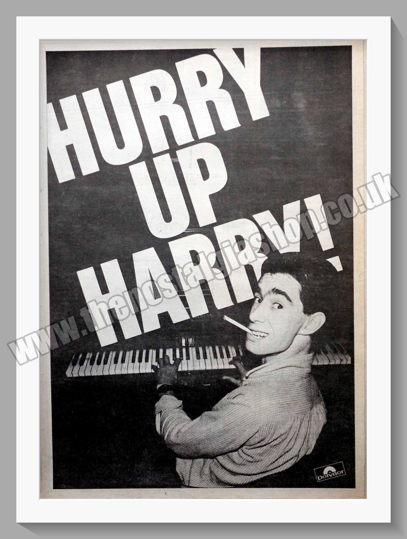 Sham 69 Hurry Up Harry. Original Vintage Advert 1978 (ref AD14738 ...