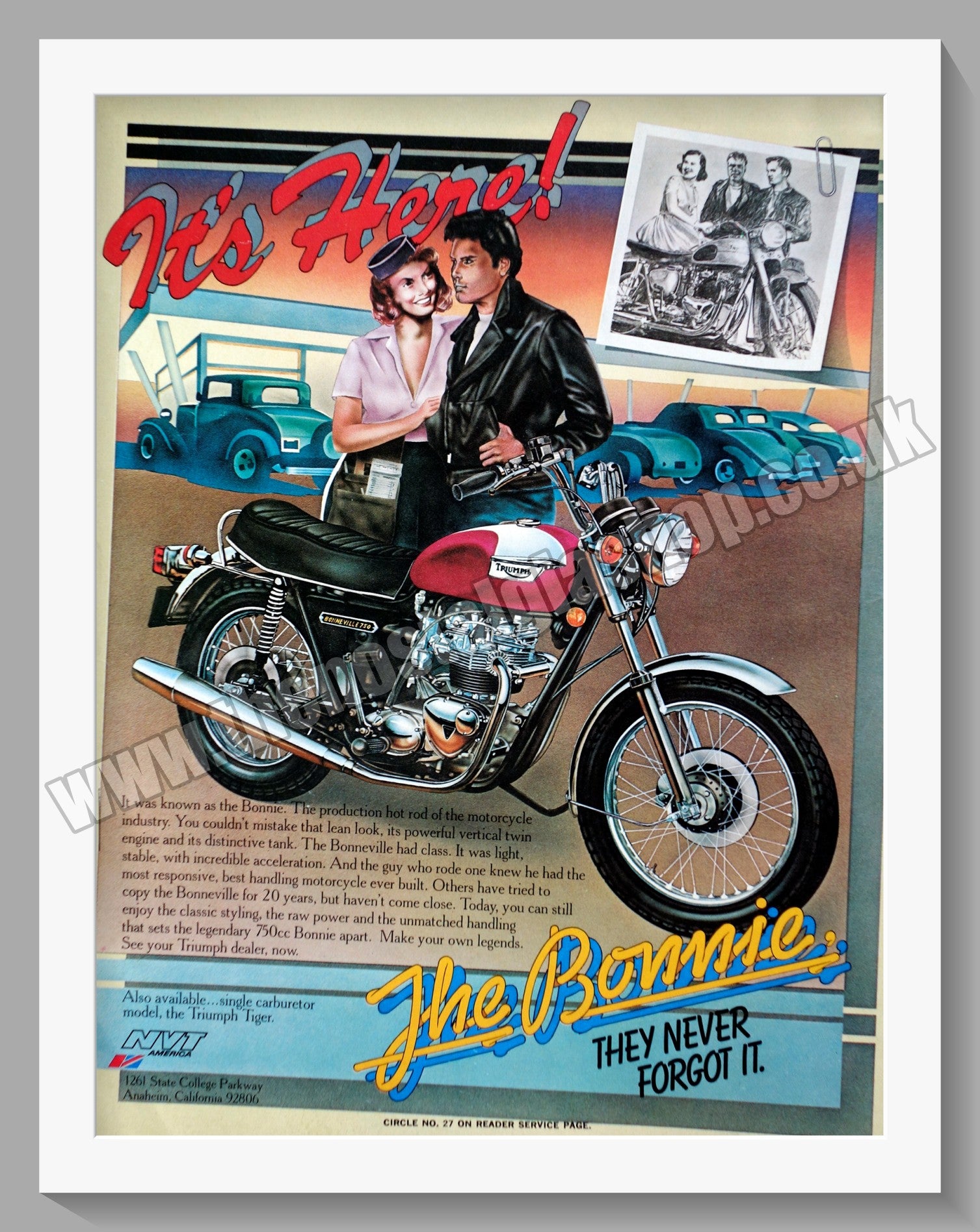 Vintage Triumph Motorcycle Ads