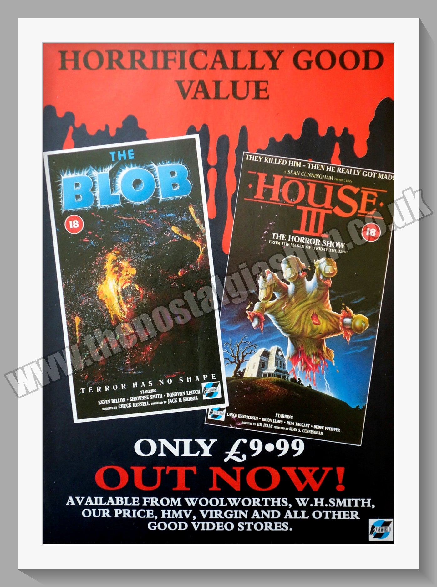 The Blob & House III Horror Show. 1990 Original Advert (ref AD58312 ...
