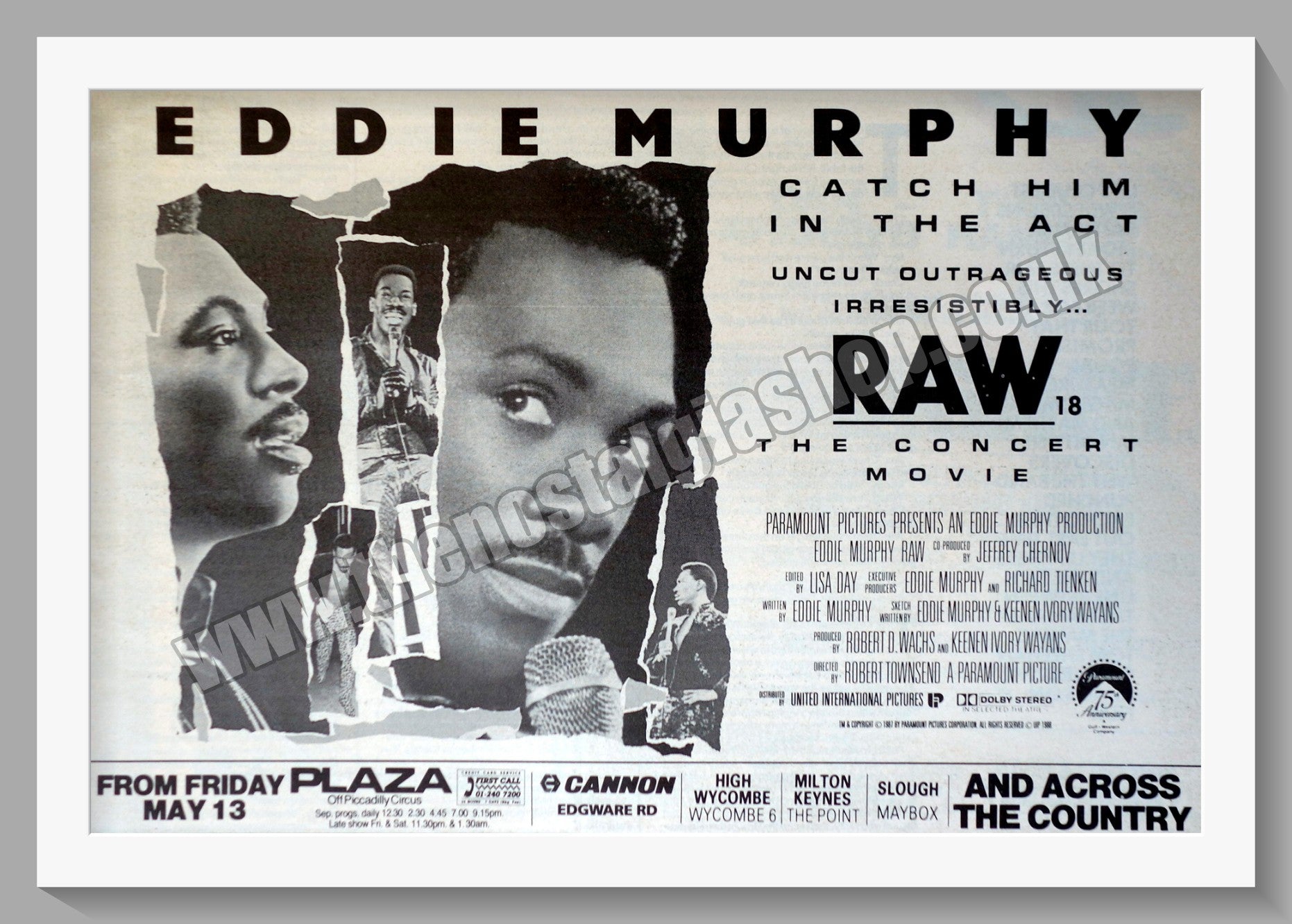Raw Eddie Murphy. 1987 Original Advert (ref AD58525) – The Nostalgia Shop