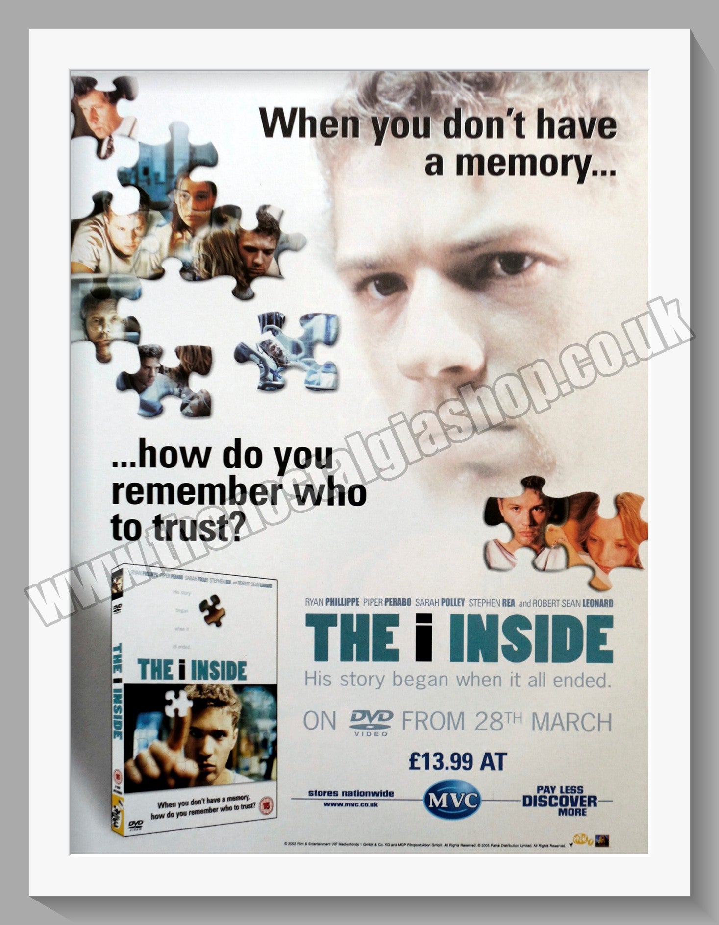 The I Inside. 2004 Original Advert (ref AD58628) – The Nostalgia Shop