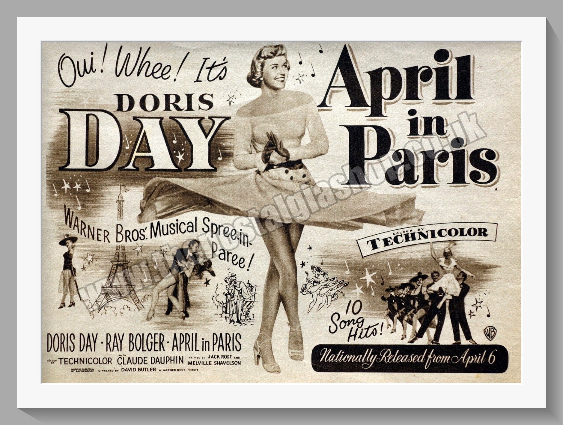 April In Paris. Doris Day. 1953 Original Advert (ref AD58375) – The ...