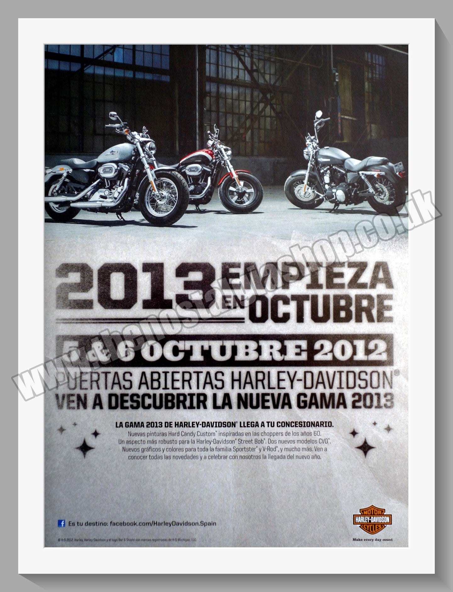 Harley Davidson Motorcycles. Original Advert 2012 (ref AD58434) – The ...