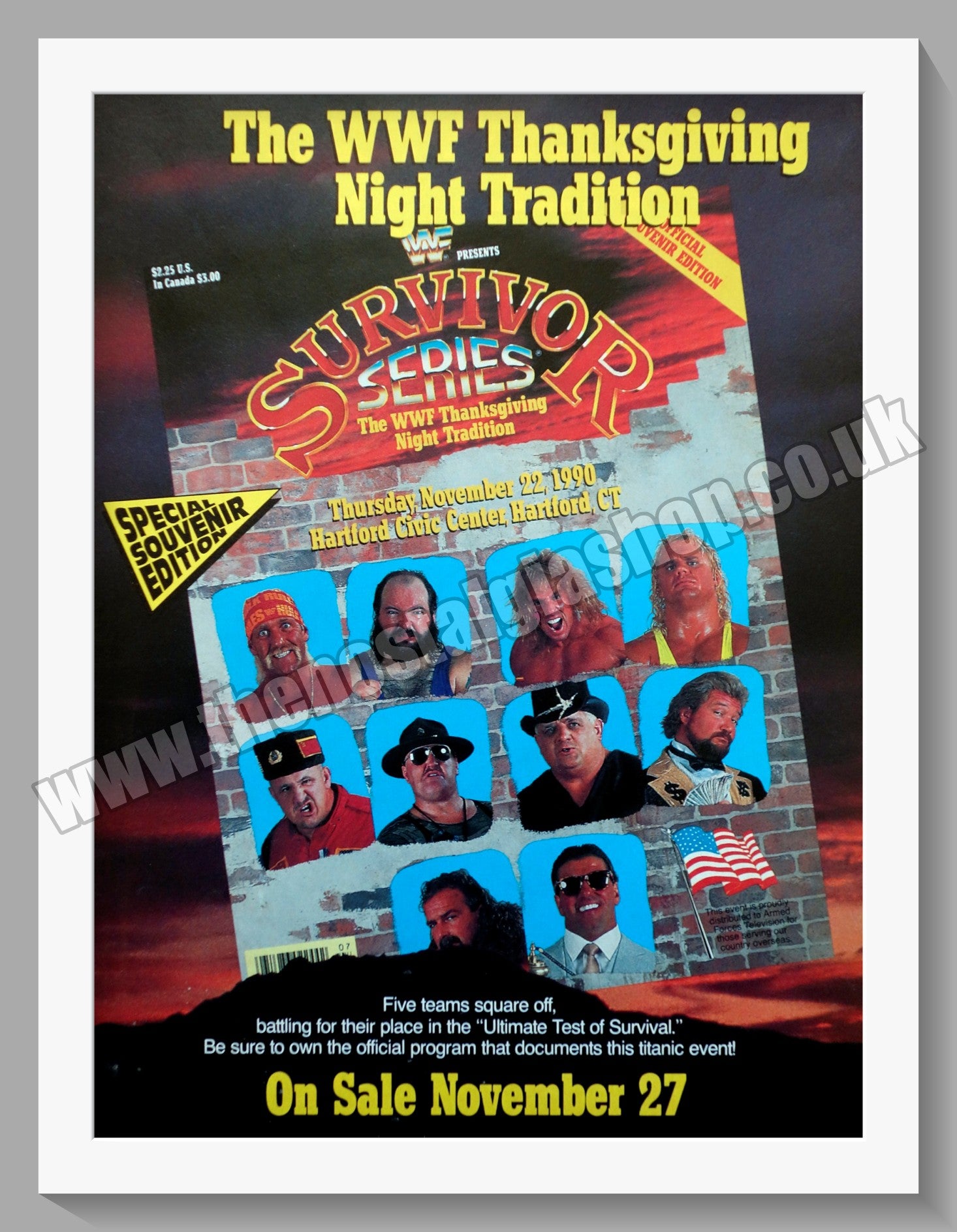 WWF Wrestling Survivor Series. Original Advert 1990 (ref AD58665) – The ...