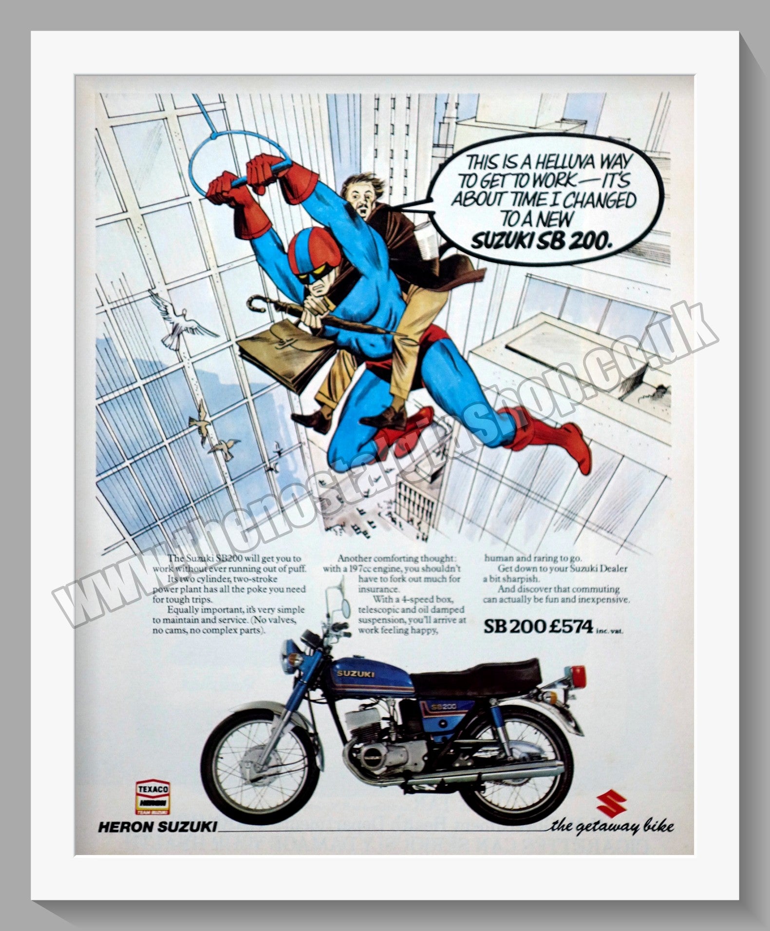 Suzuki SB 200. Original advert 1979 (ref AD58797) – The Nostalgia Shop