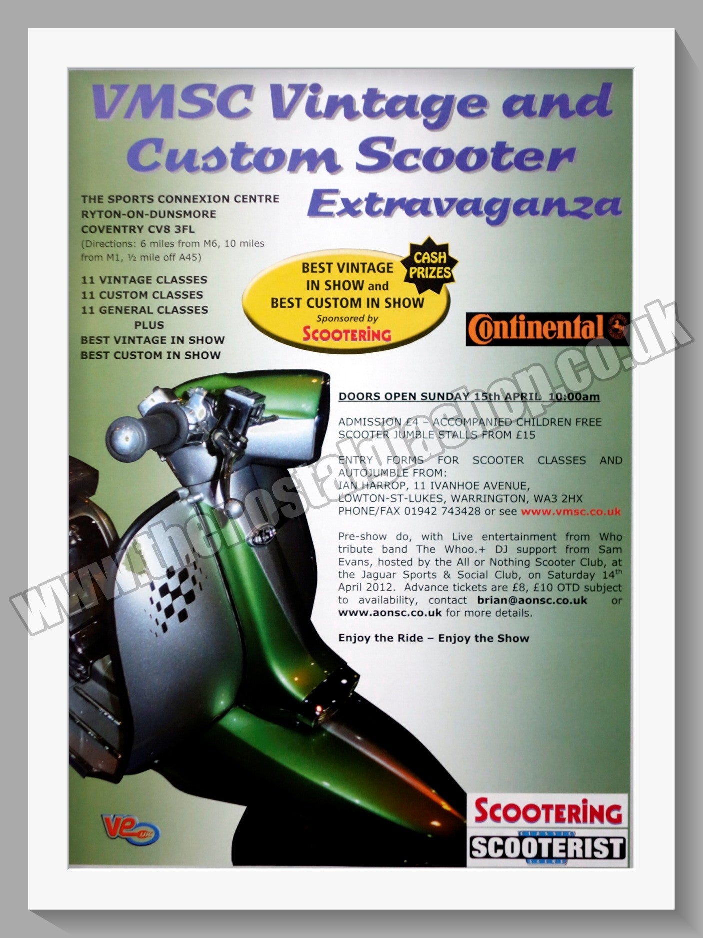 VMSC Scooter Extravaganza Coventry. 2011. Original Advert (ref AD60141 ...