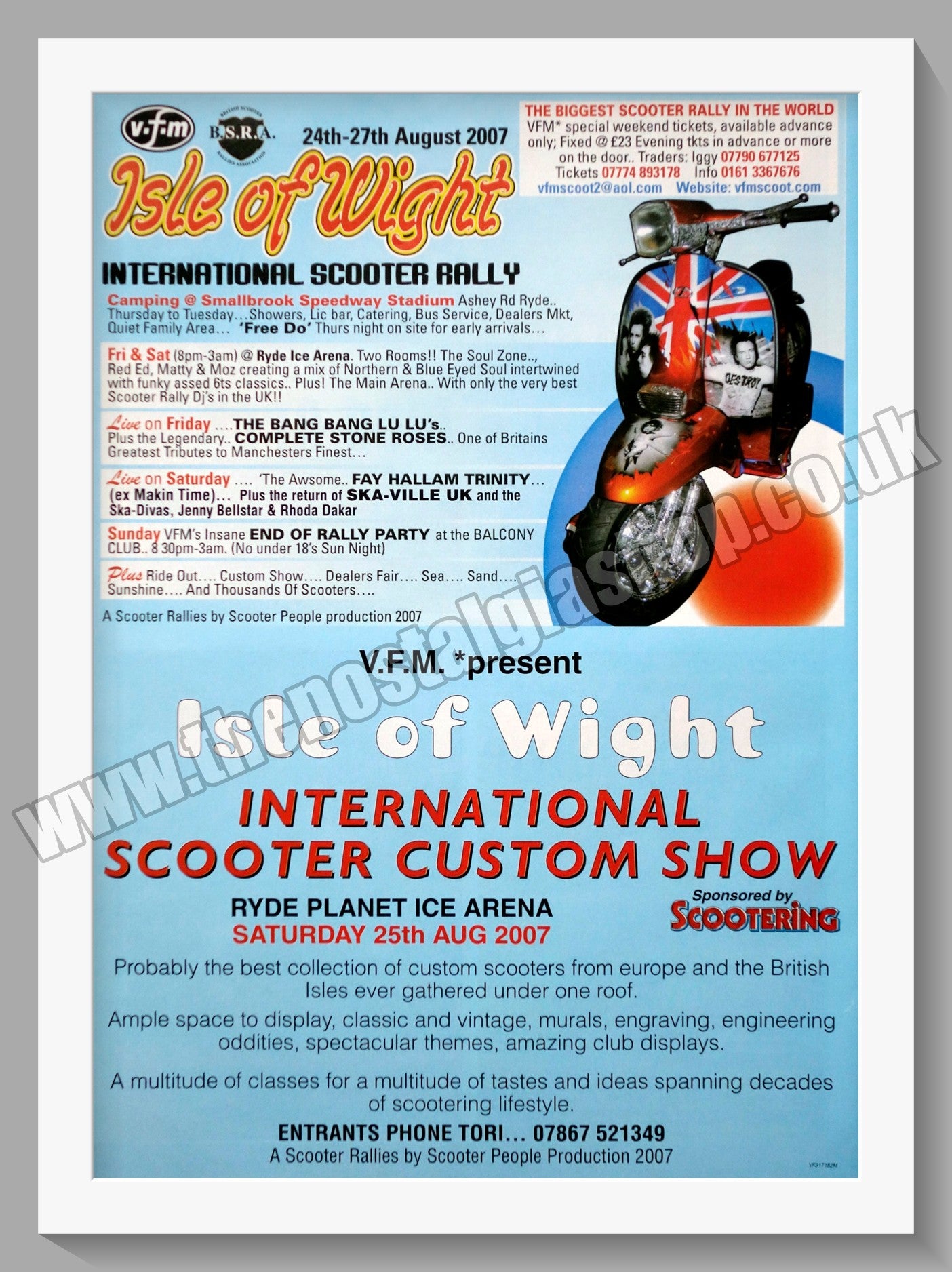 Isle Of Wight International Scooter Rally. 2007. Original Advert (ref ...