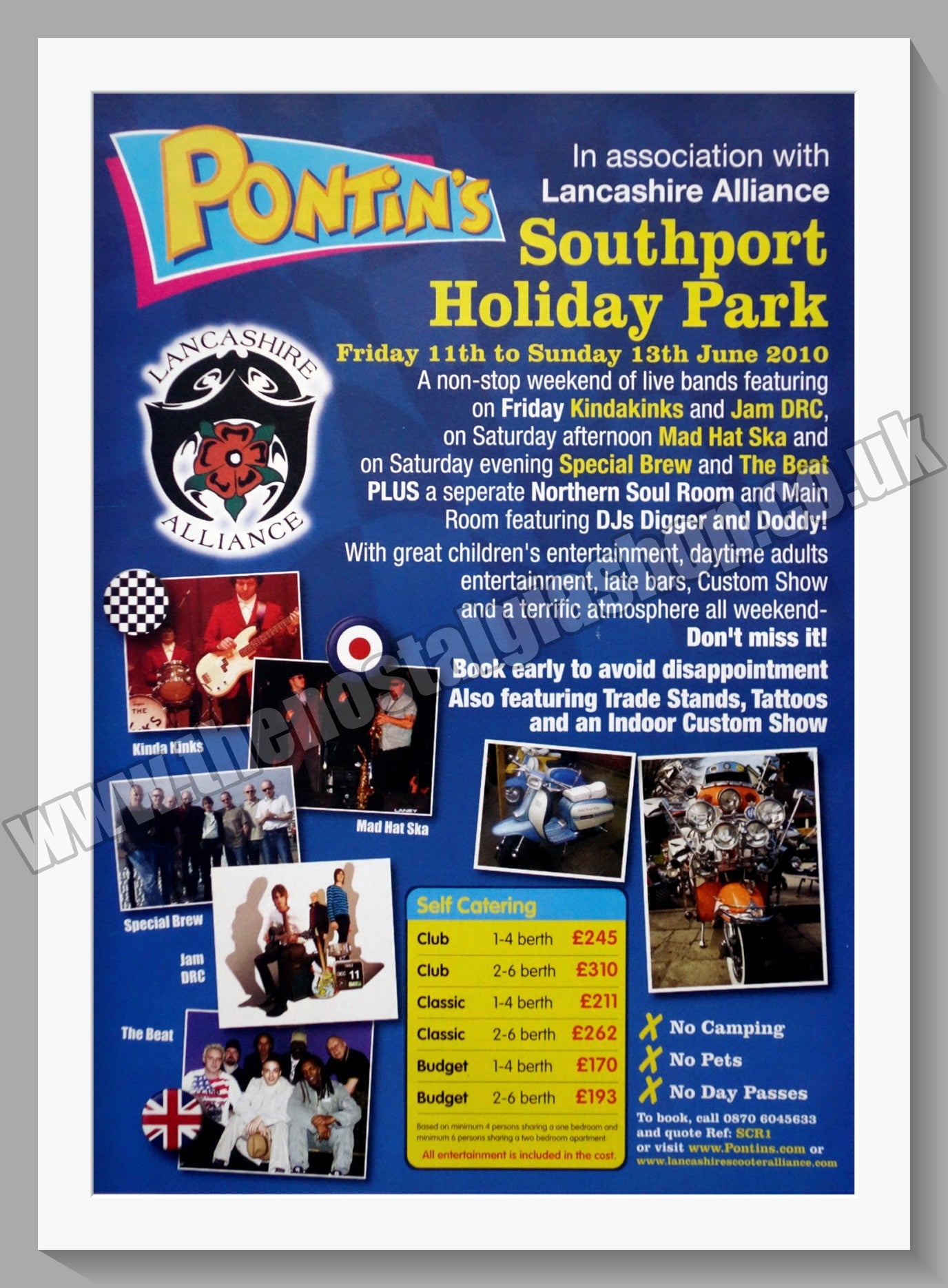 Pontin's Southport Scooter & Ska Weekender 2010. Original Advert (ref ...