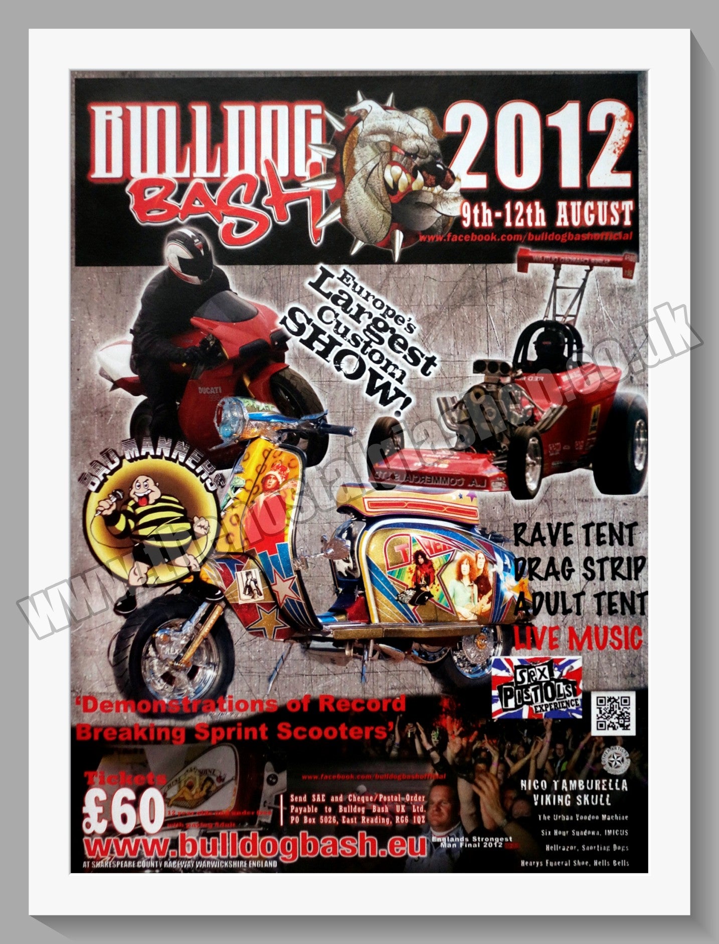 Bulldog Bash. 2012. Original Advert (ref AD60326) – The Nostalgia Shop