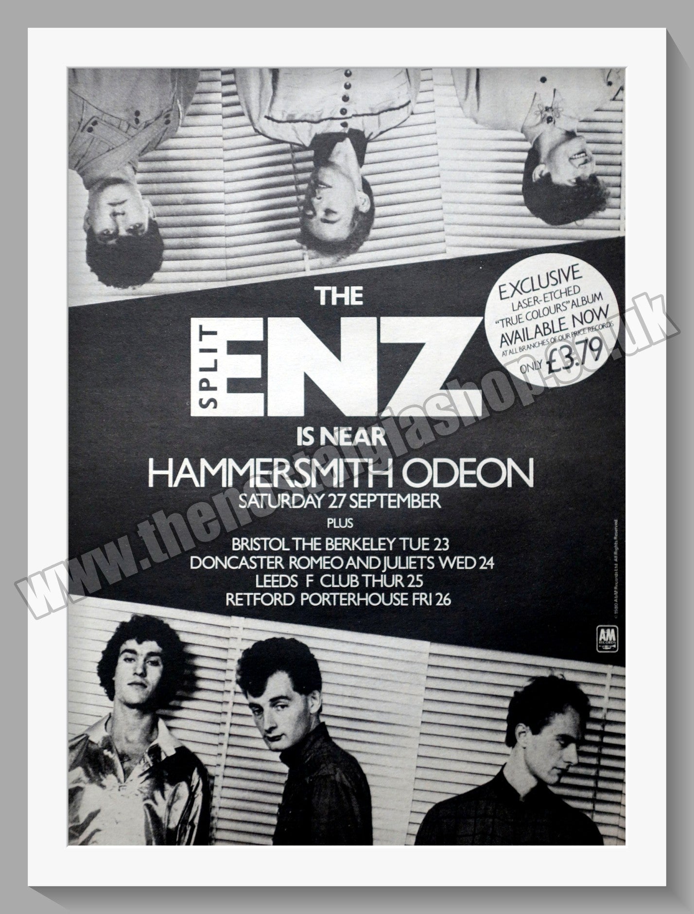 Split Enz Hammersmith Odeon. Original Advert 1980 (ref AD14878) – The ...
