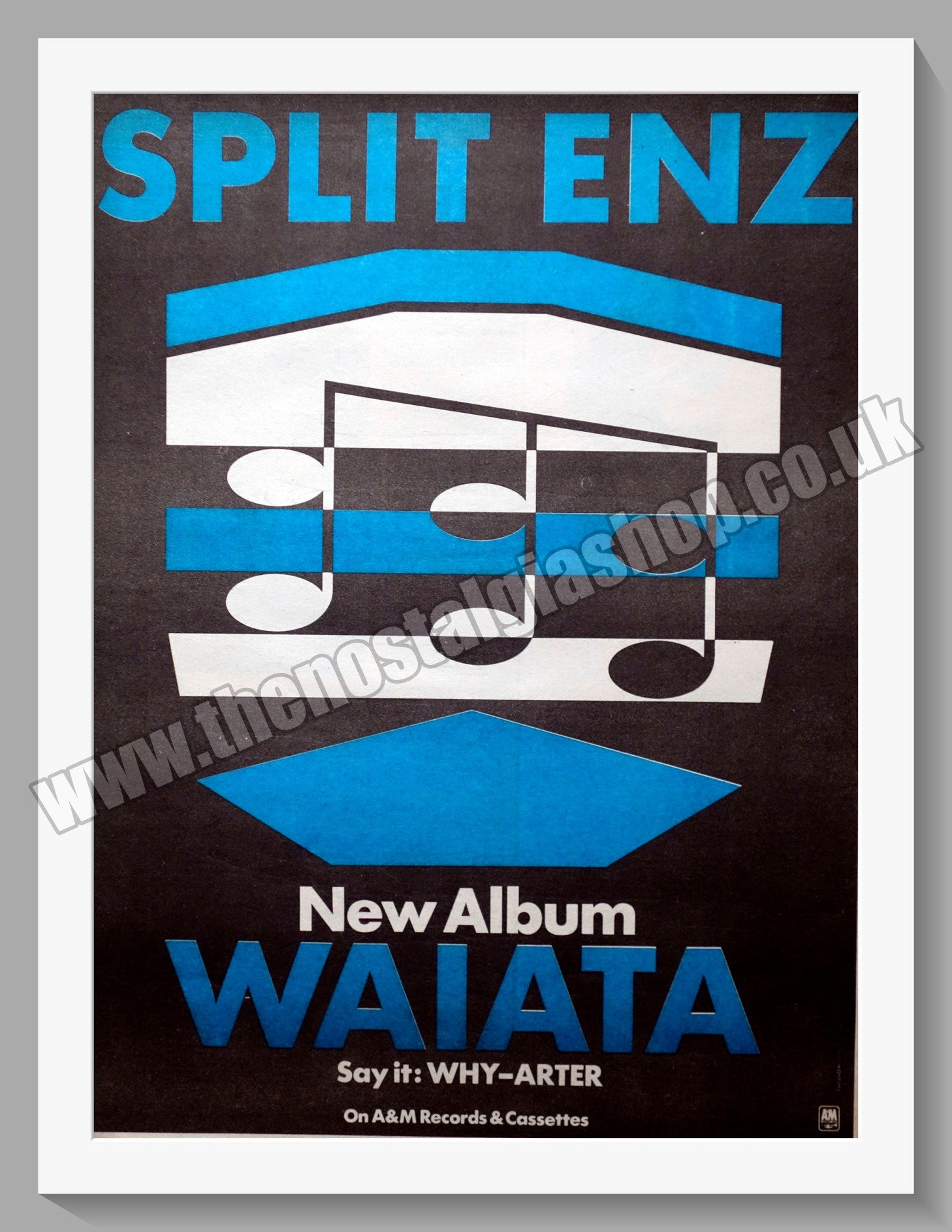 Split Enz Waiata. Original Advert 1981 (ref AD14882) – The Nostalgia Shop