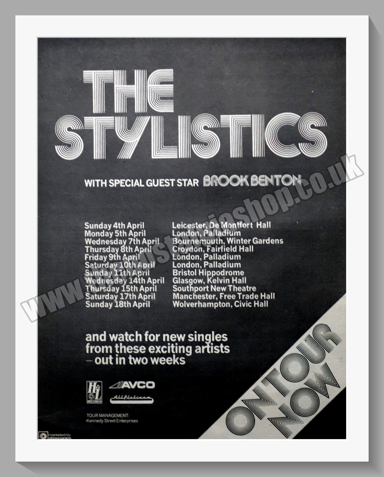 Stylistics (The) Tour Dates. Original Advert 1976 (ref AD14905) – The ...
