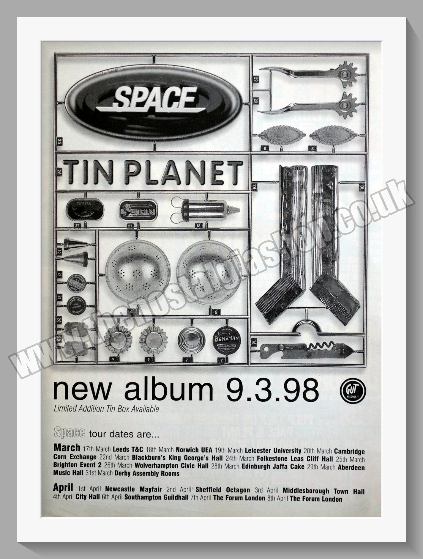 Space Tin Planet. Original Advert 1998 (ref AD14986) – The Nostalgia Shop