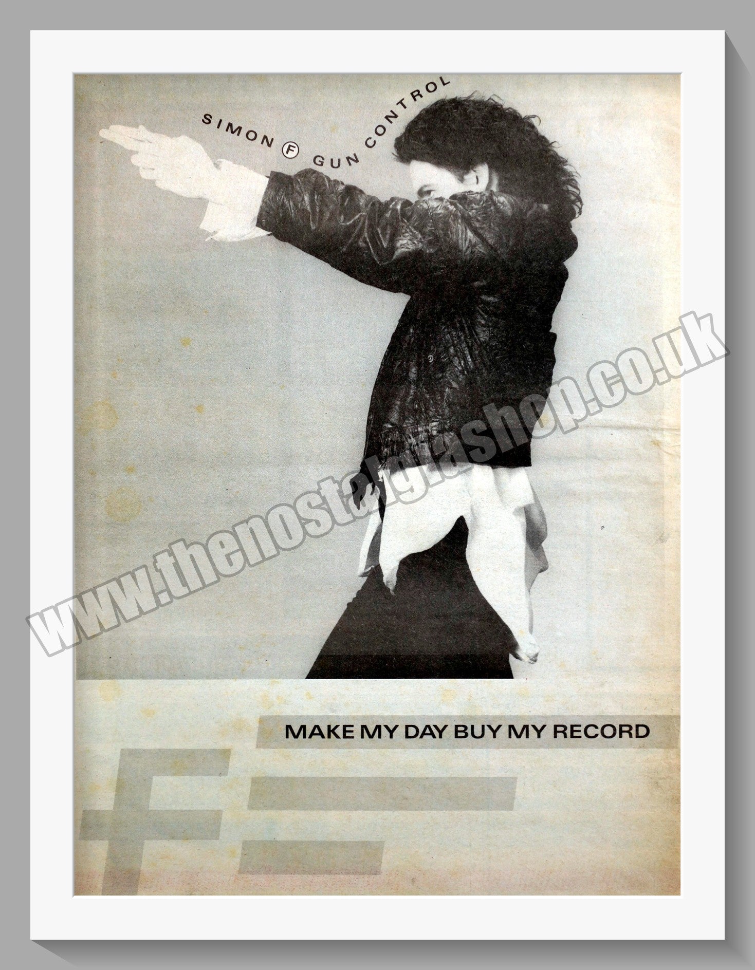 Simon F Gun Control. Original Advert 1985 (ref AD15003) – The Nostalgia ...