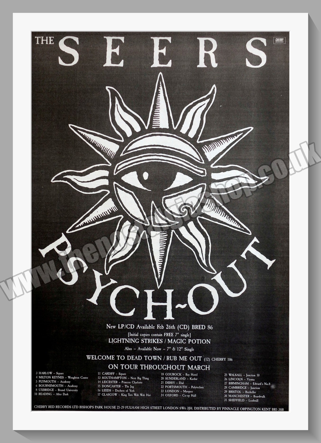Seers (The) Psych-Out. Original Advert 1990 (ref AD15012) – The ...