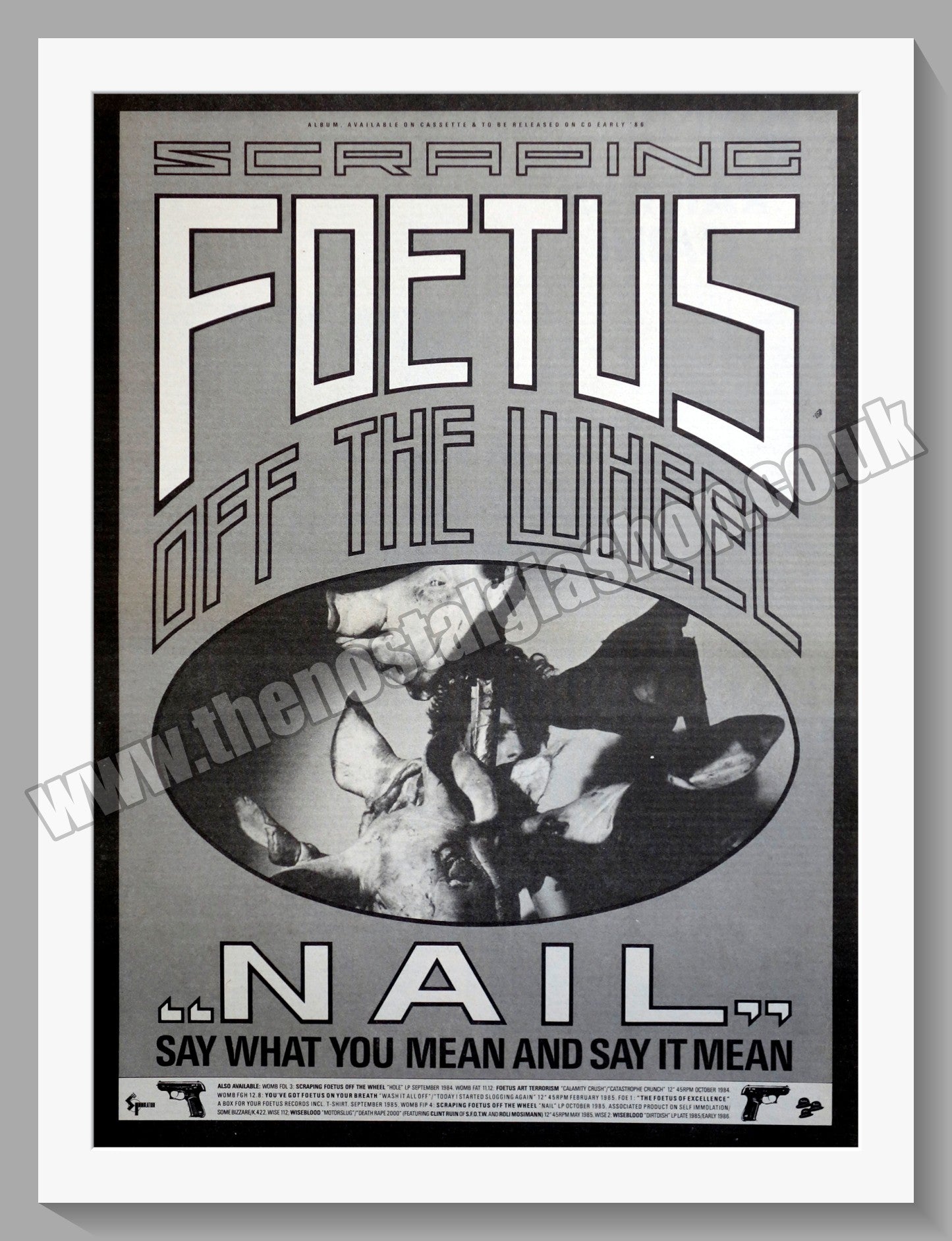 Scraping Foetus Nail. 1985 Large Original Advert (ref AD15063) – The ...