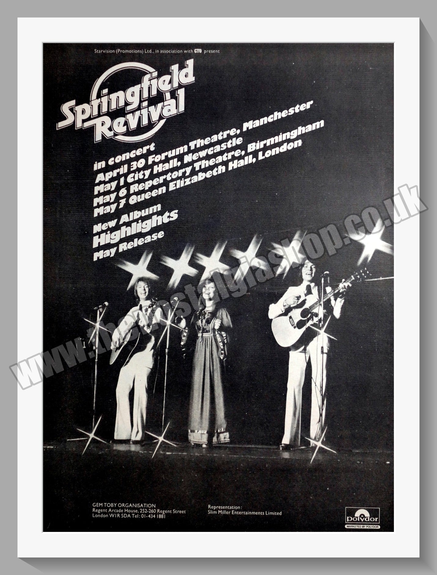 Springfield Revival In Concert. 1973 Large Original Advert (ref AD1510 ...