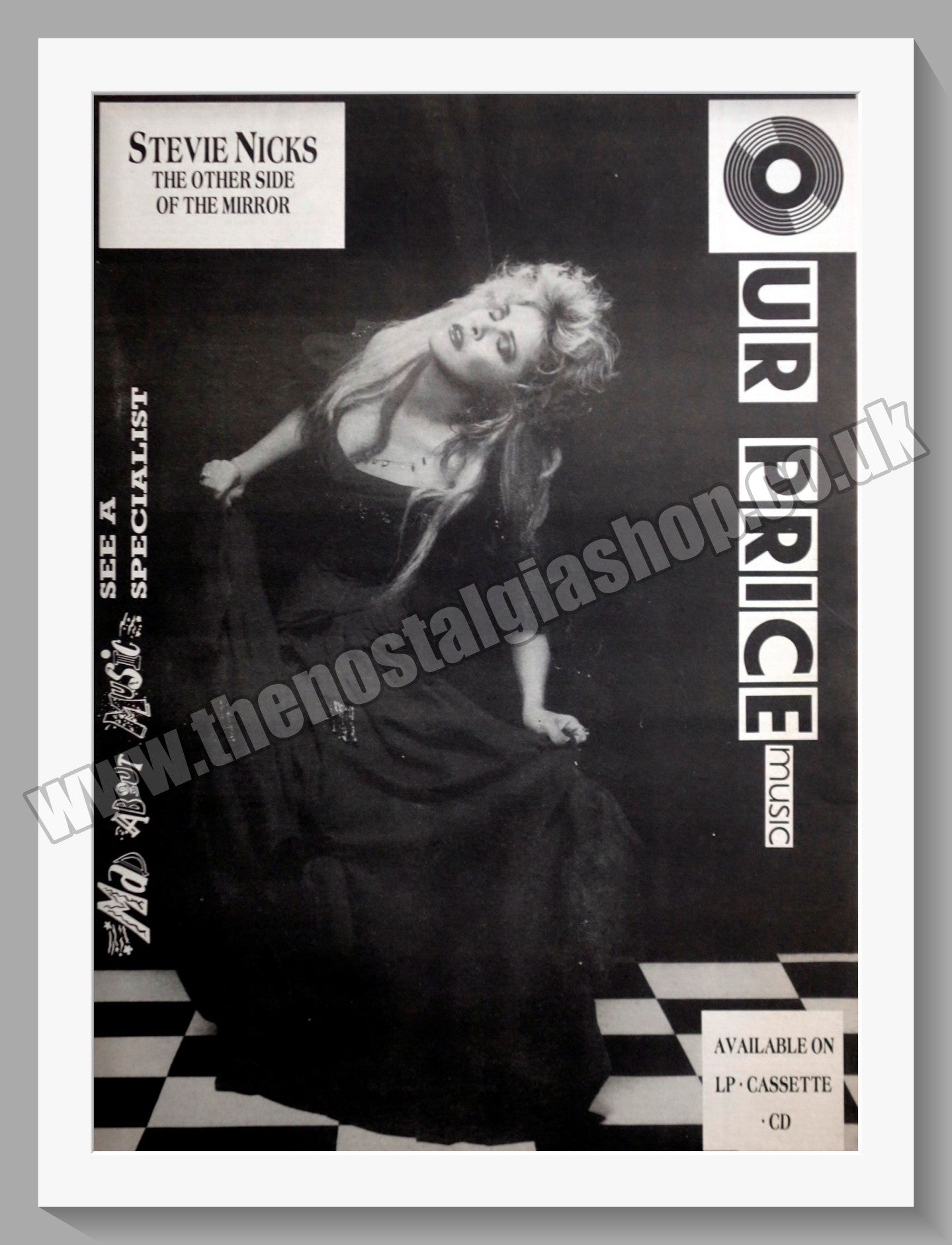 Stevie Nicks The Other Side Of The Mirror.1989 Large Original Advert ...