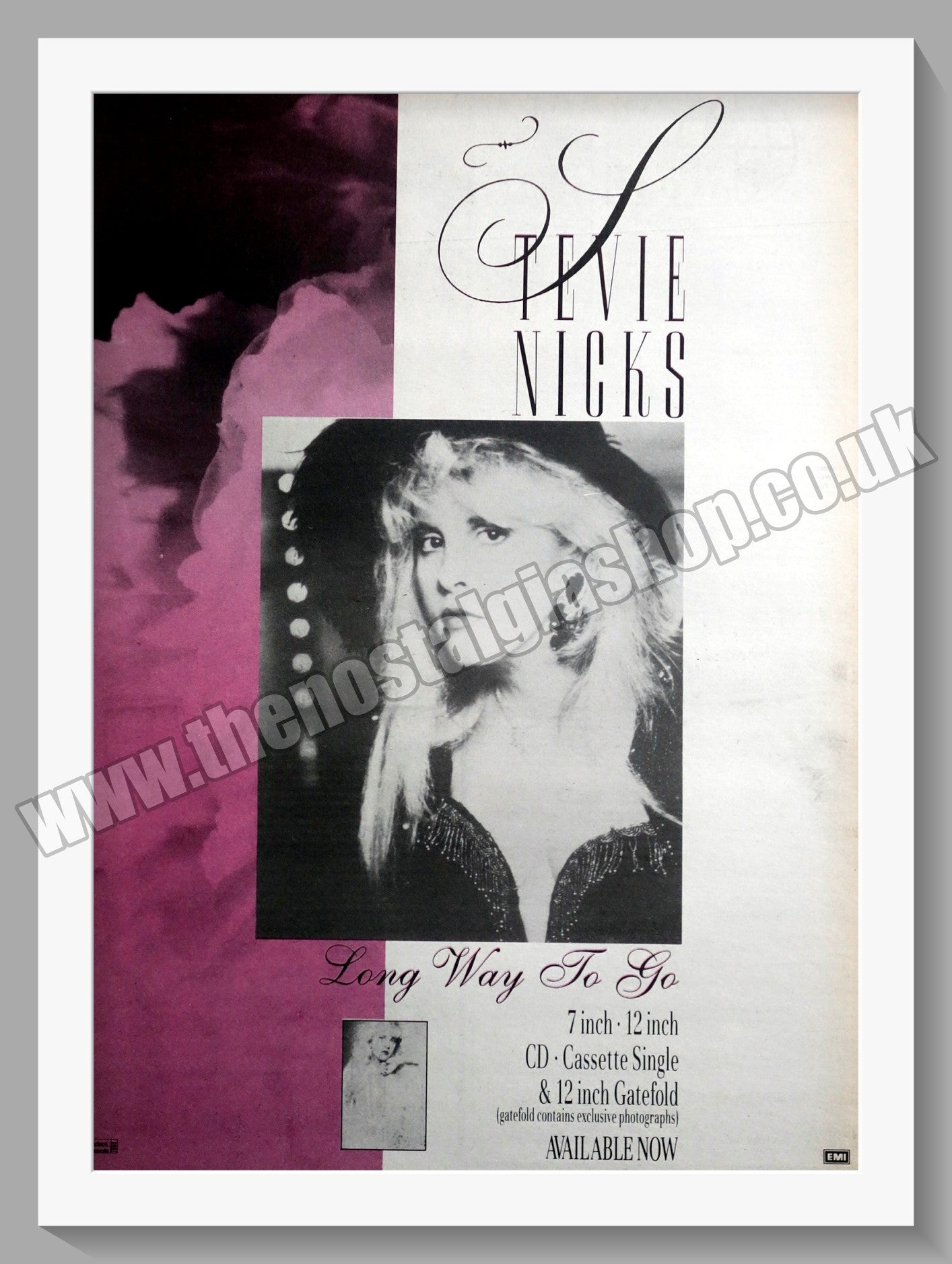 Stevie Nicks Long Way To Go.1989 Large Original Advert (ref AD15107 ...
